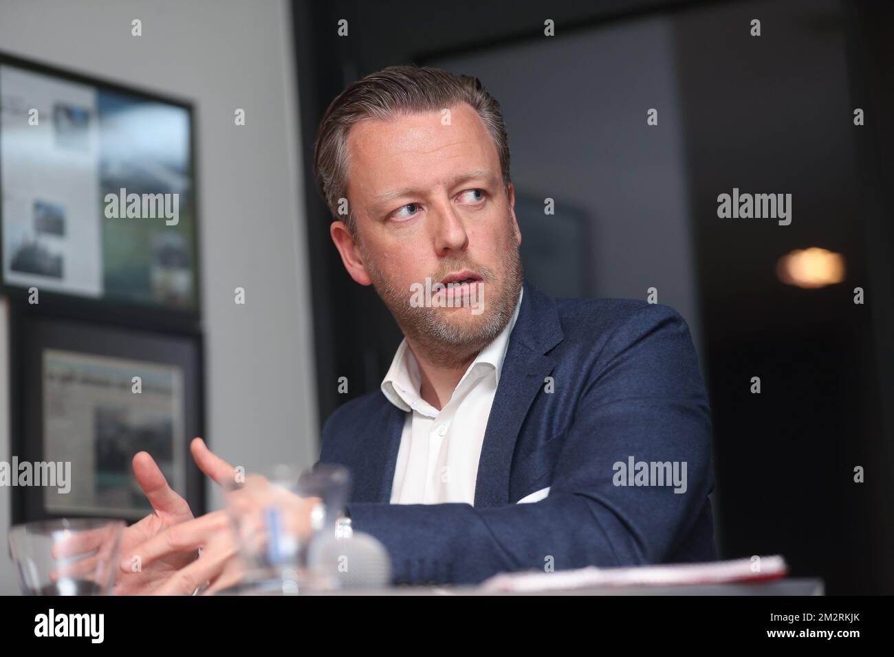 BFFA's Jesse De Preter pictured during the presentation of the new ...