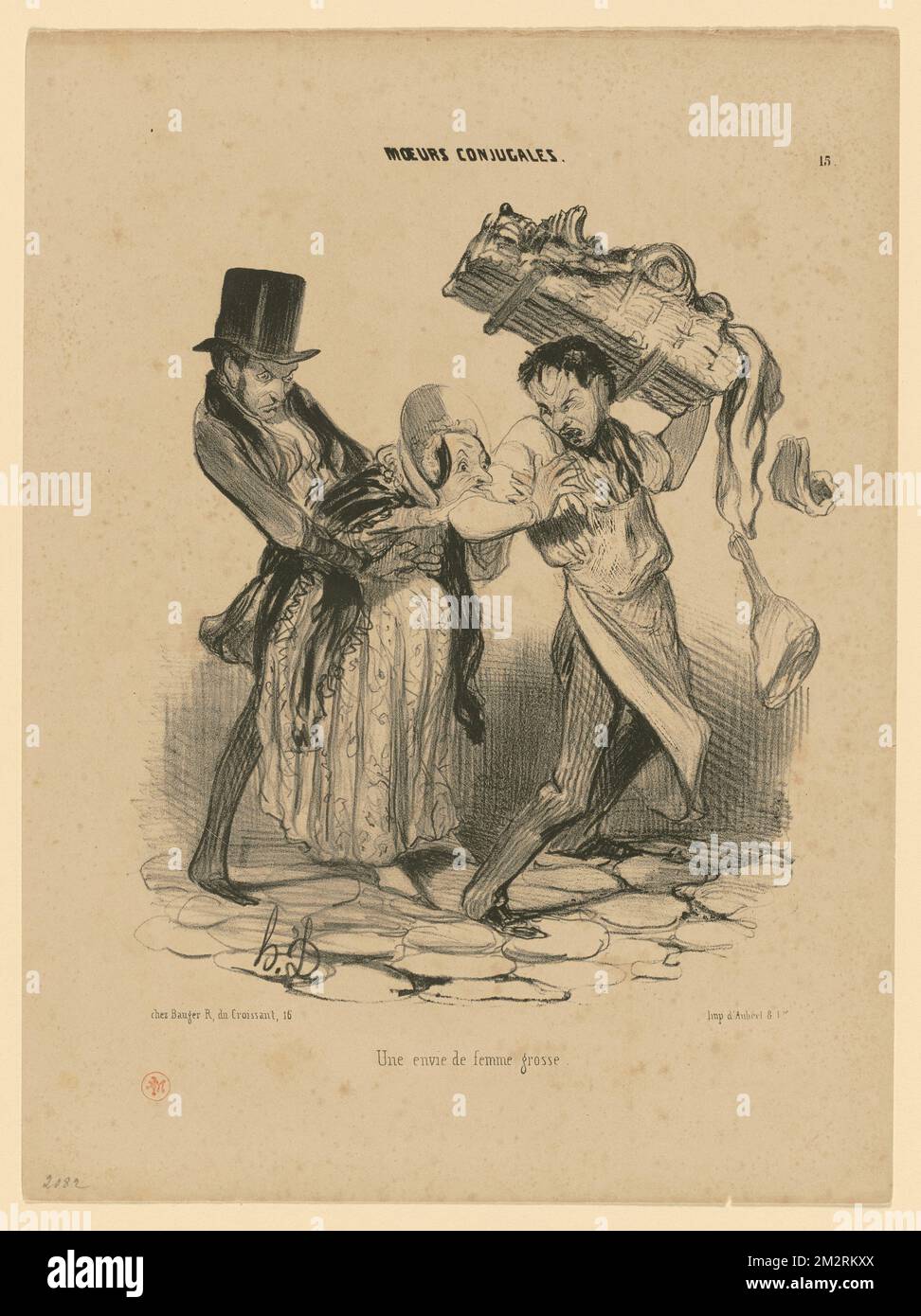 Une envie de femme grosse. Honoré Daumier (1808-1879). Lithographs ...