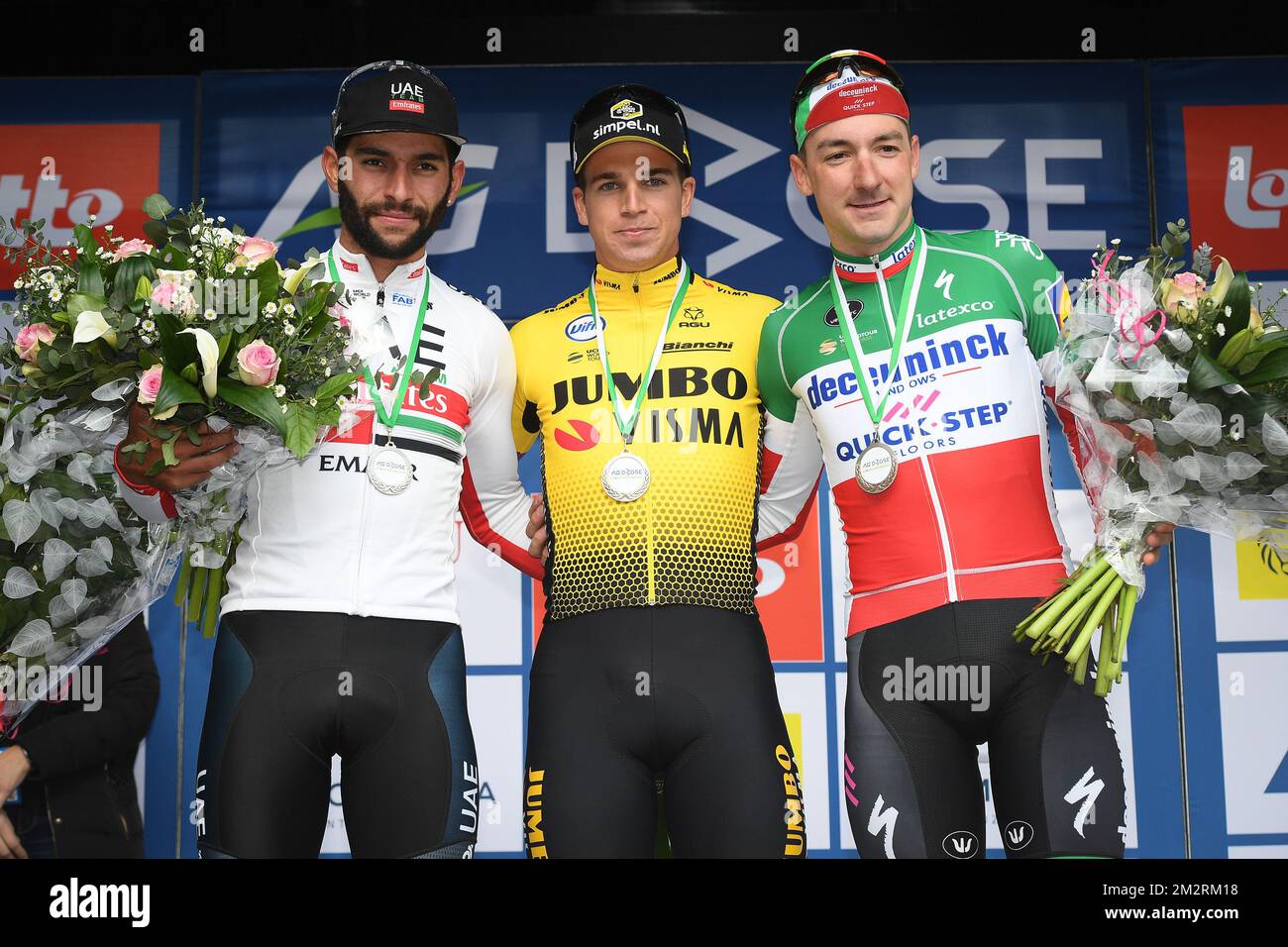 Colombian Fernando Gaviria of UAE Team Emirates, Dutch Dylan ...