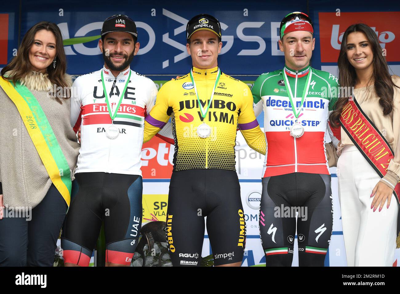 Colombian Fernando Gaviria of UAE Team Emirates, Dutch Dylan ...