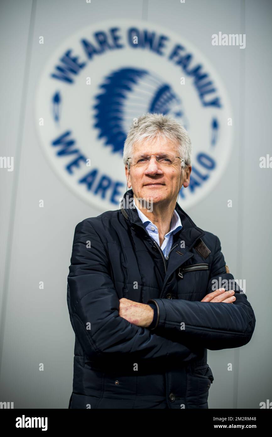 KAA Gent youth secretary Frank De Leyn poses at a photoshoot in Ghent ...