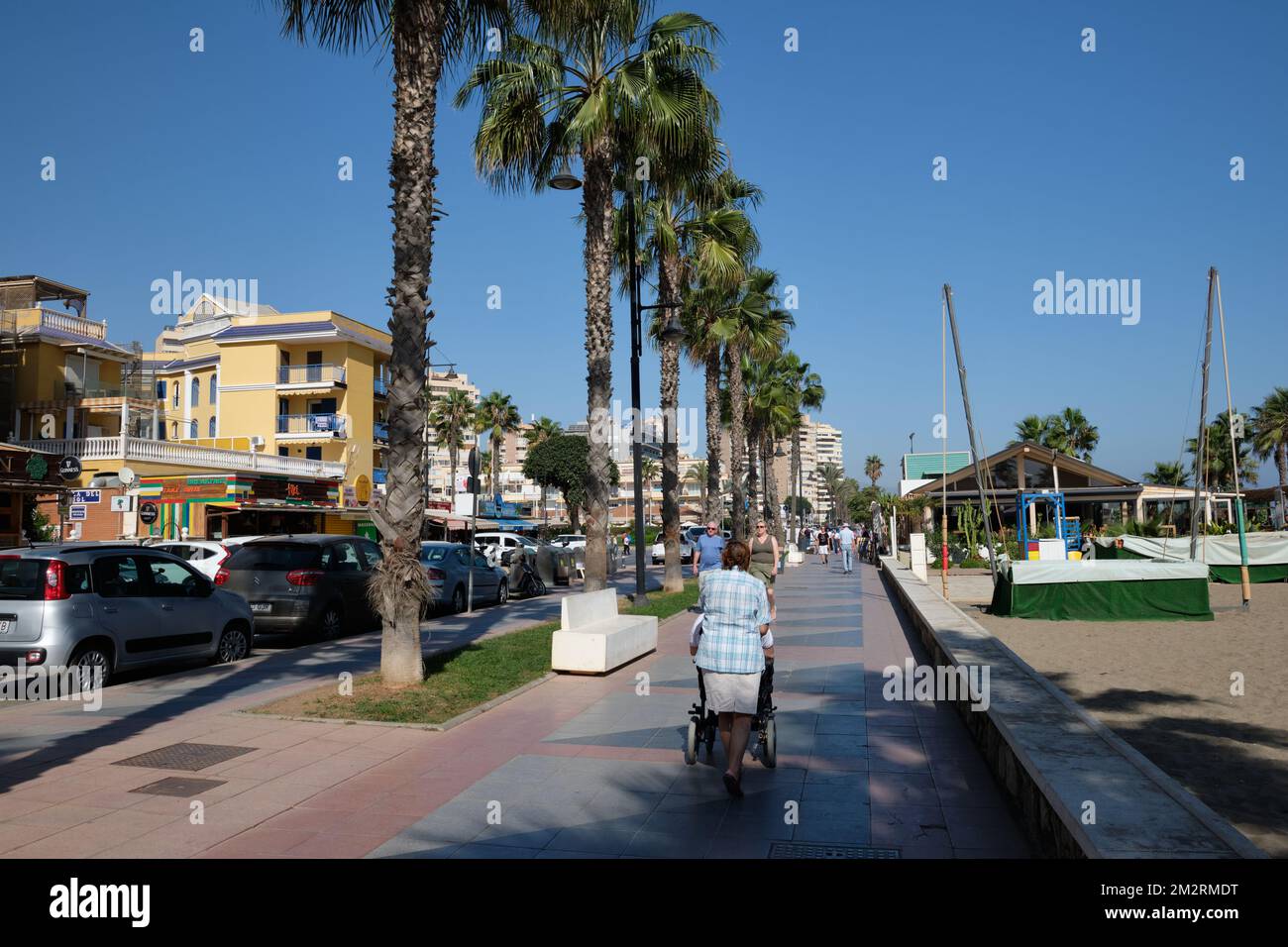 Promenade in Torremolinos, Málaga province, Spain Stock Photo - Alamy