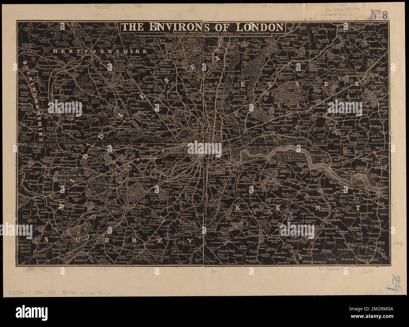 The environs of London : reduced from the Ordnance Survey , London ...