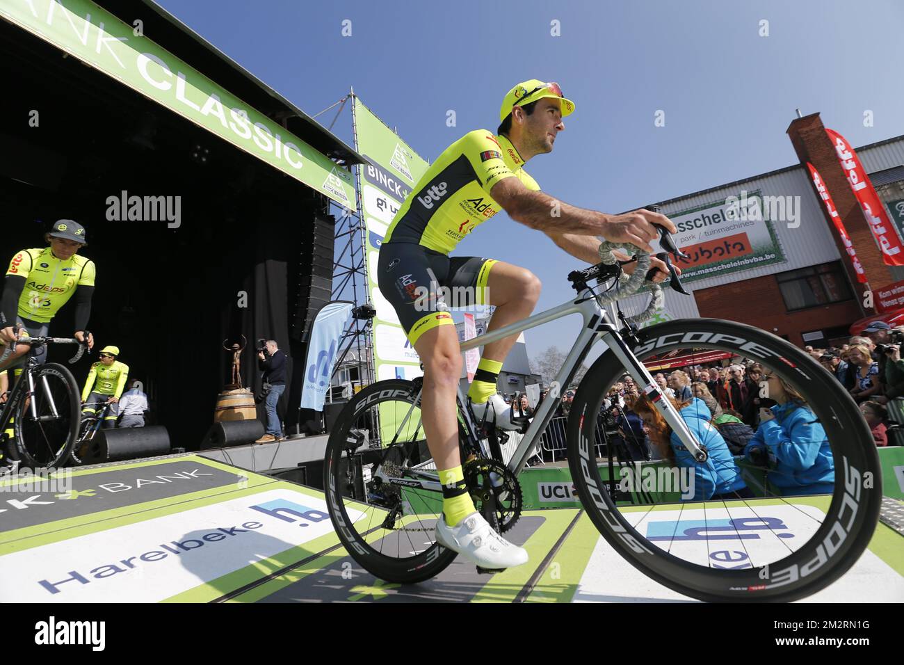 Belgian Baptiste Planckaert of Wallonie-Bruxelles pictured at the start ...