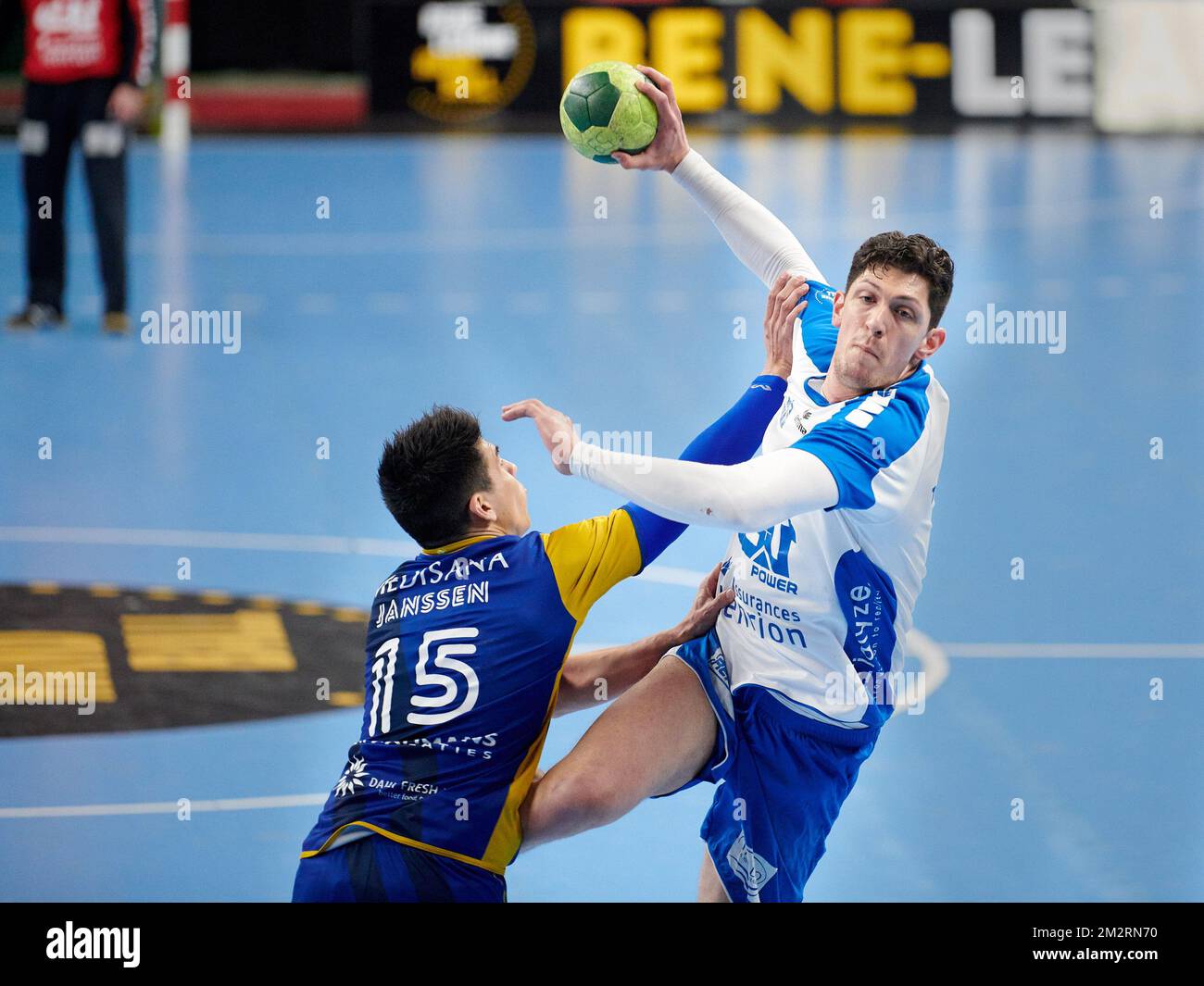 This handout picture, distributed by the Handball Union shows Vise ...