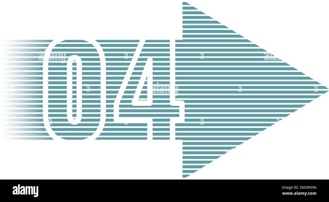 Number Info-graphic Bullet point 04, Arrow Shape number, Arrow ...