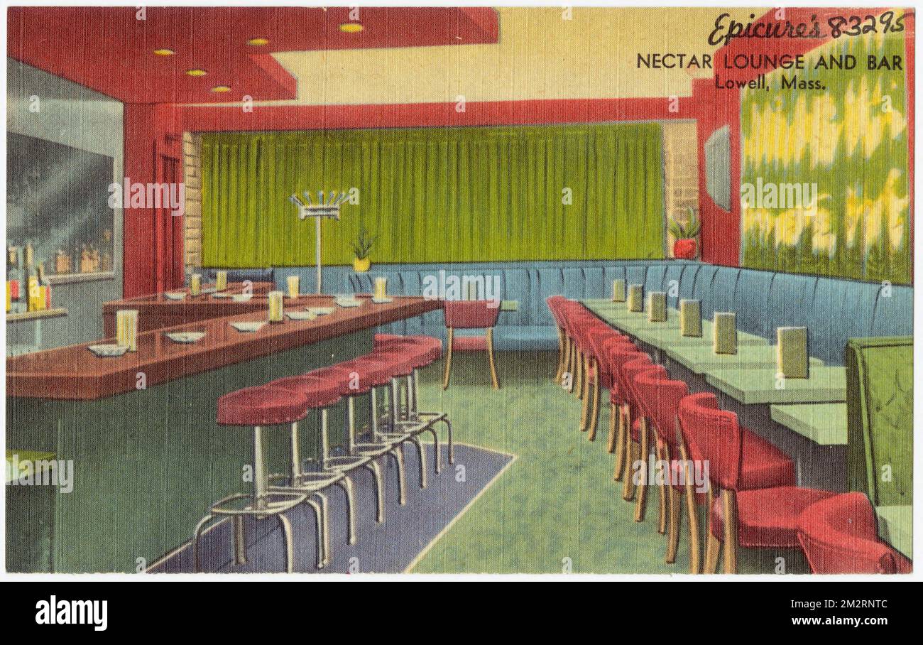 Epicure's Nectar Lounge and Bar, Lowell, Mass. , Bars, Lounges, Tichnor ...