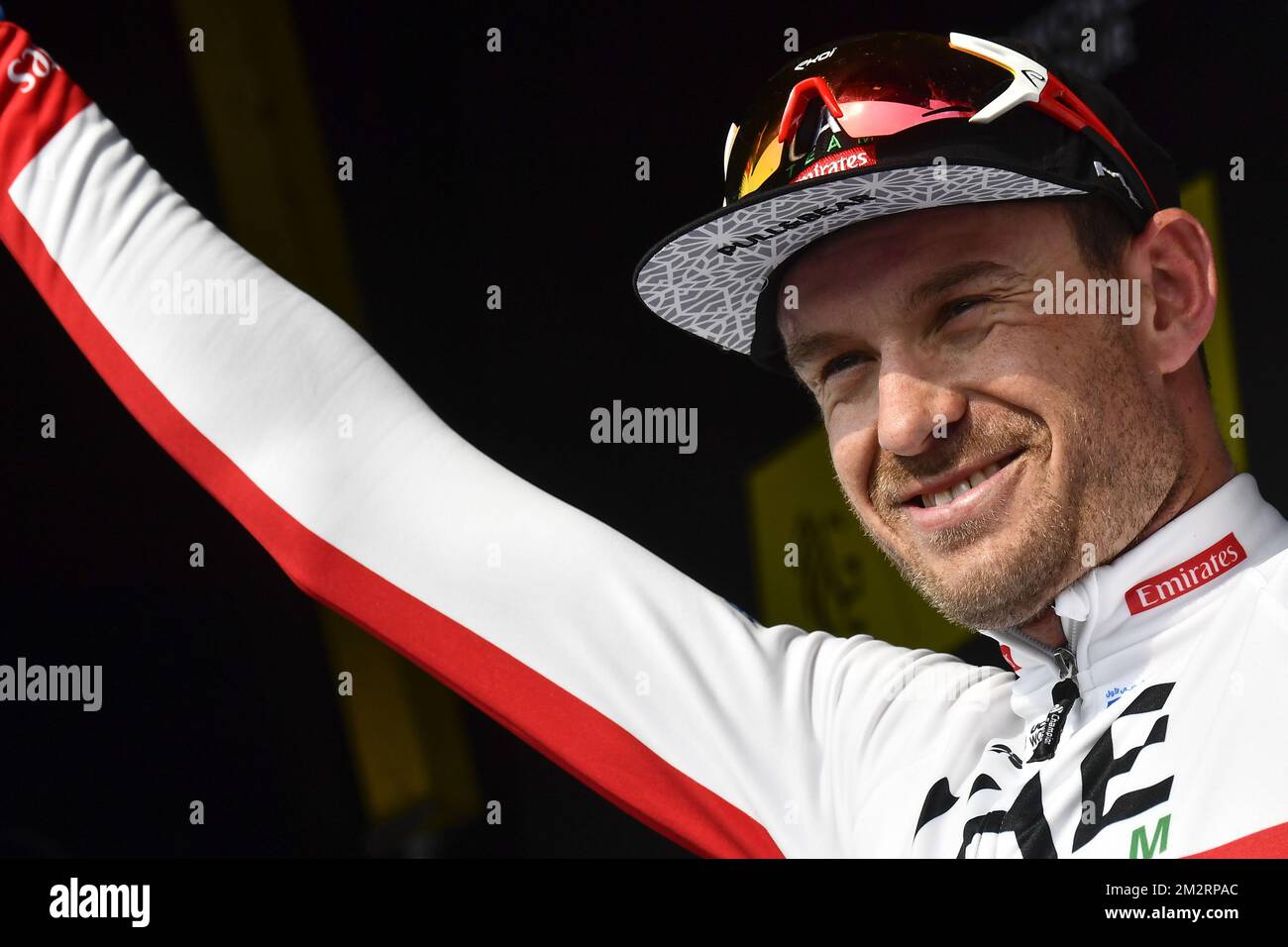 Norwegian Alexander Kristoff of UAE Team Emirates celebrates on the ...