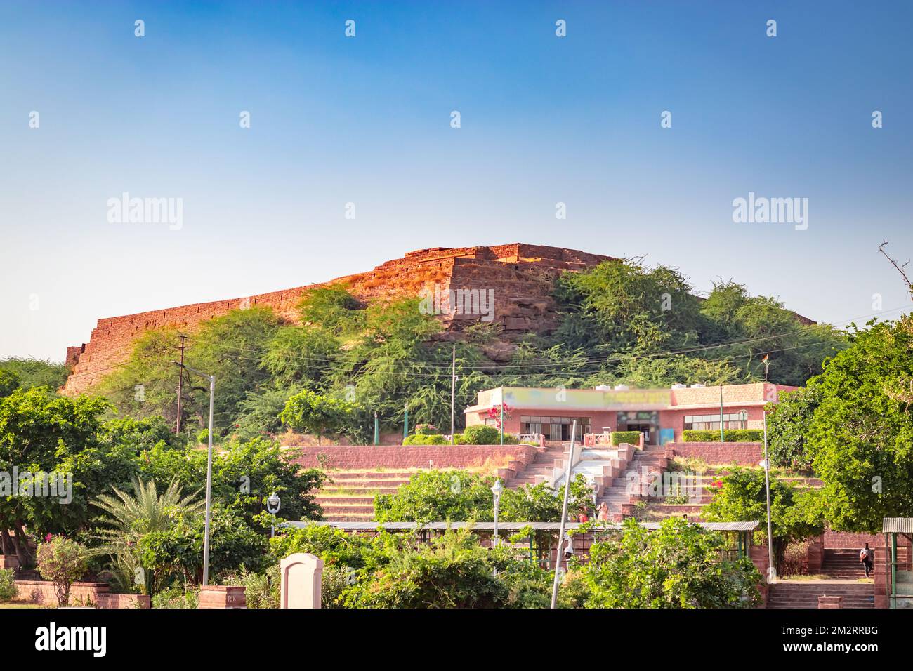 ancient ruined fort architecture from flat angle at day Stock Photo - Alamy
