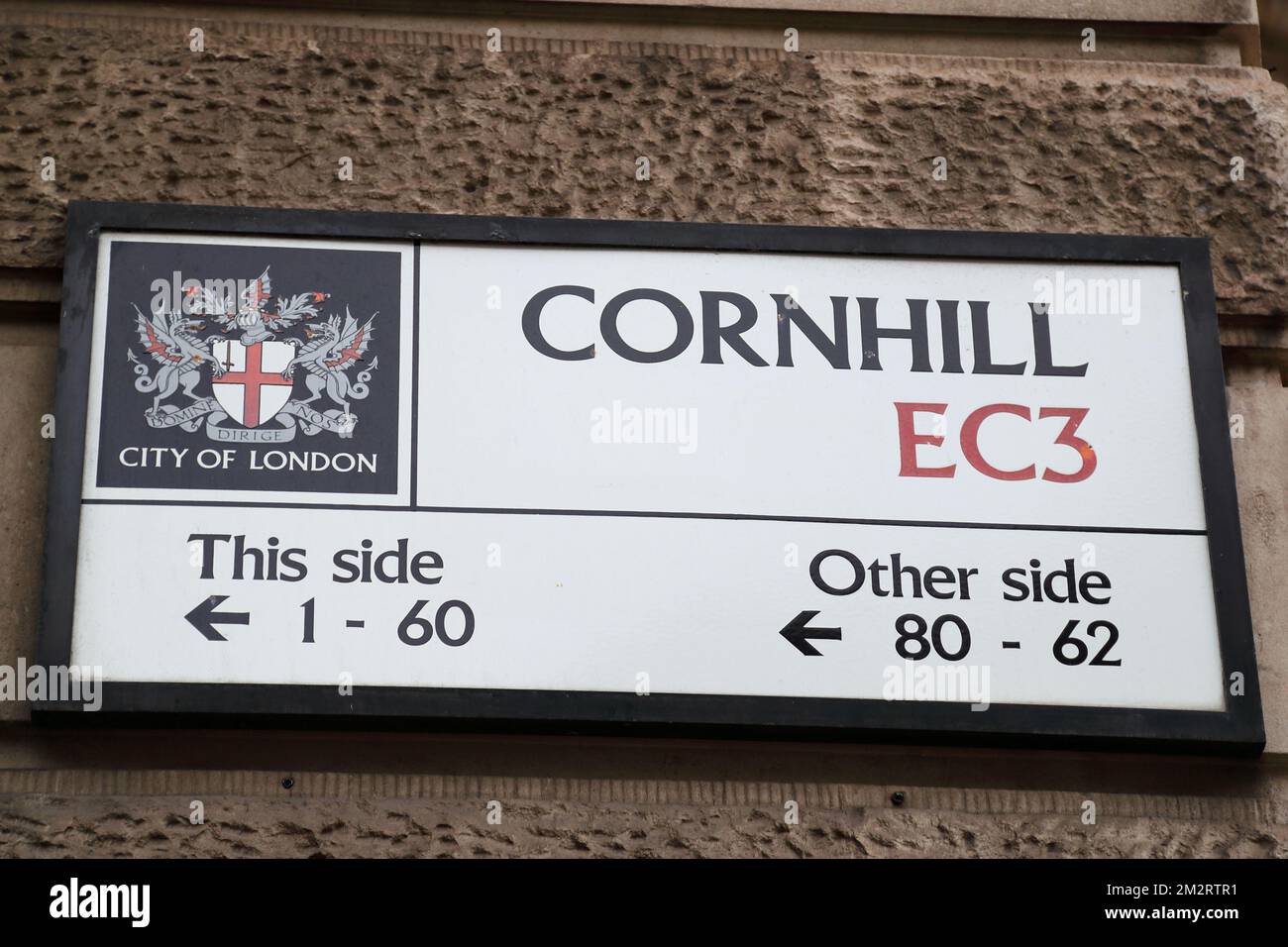 Street sign for Cornhill, London, UK Stock Photo - Alamy