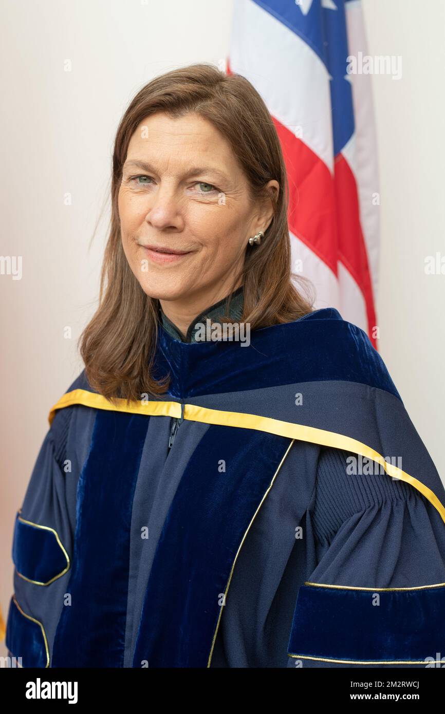Professor dr. Heidi Larson pictured during a ceremony for the Doctors ...
