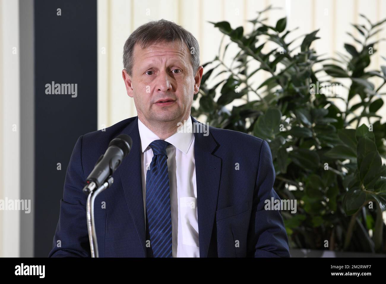 skeyes CEO Johan Decuyper pictured during a press conference regarding ...