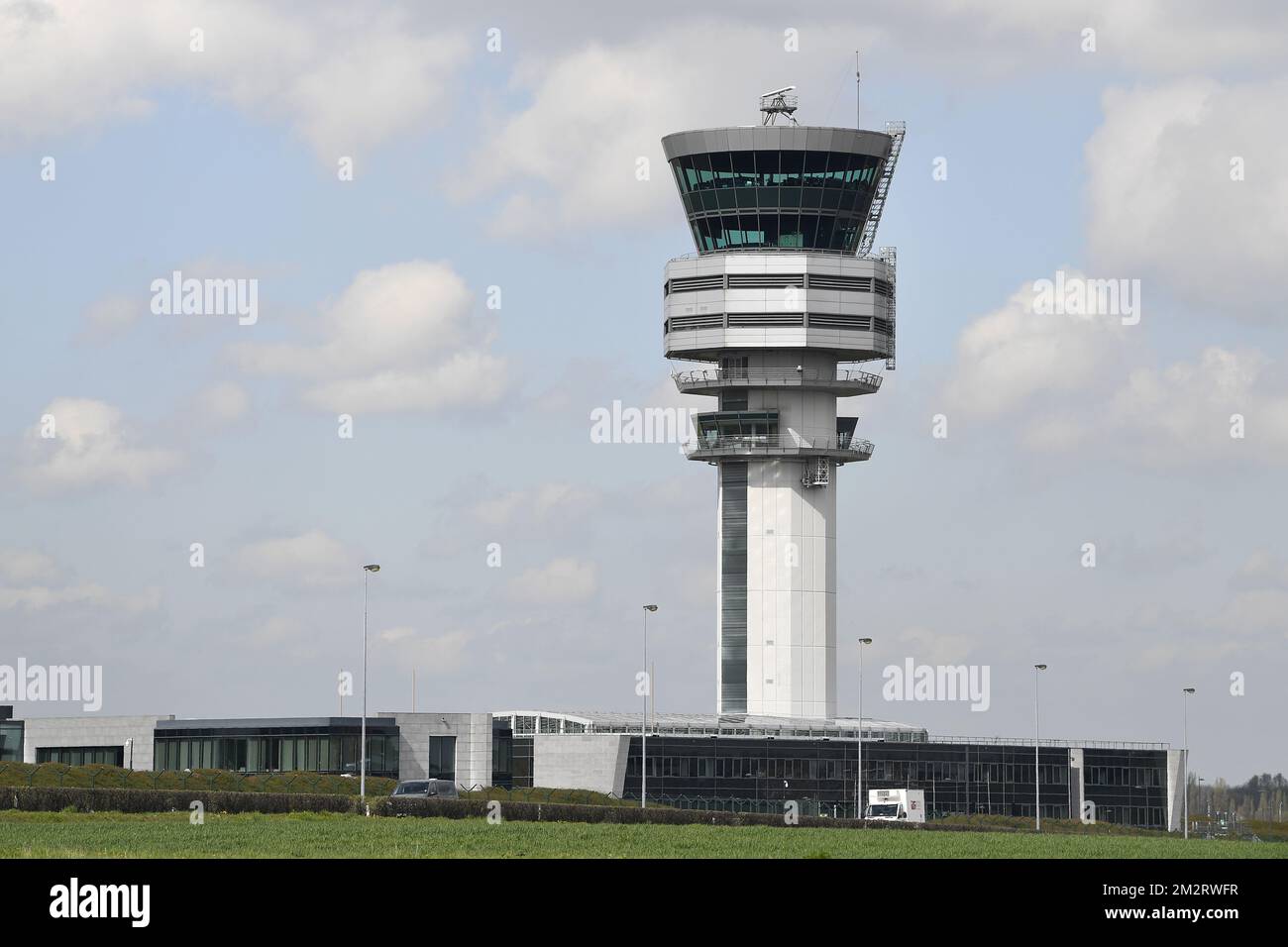 Illustration picture shows the skeyes control tower before a press ...