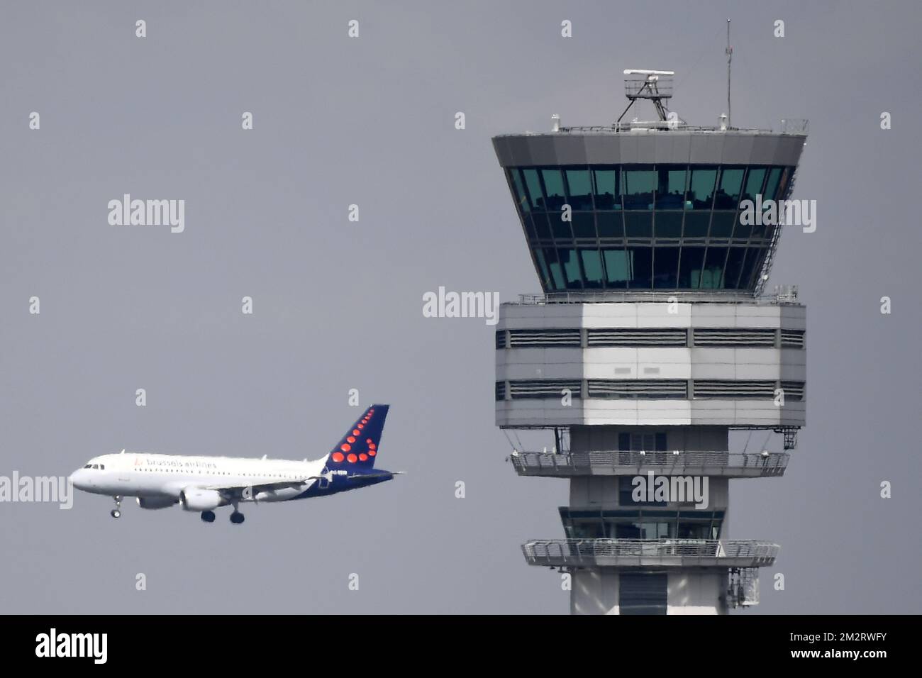 Illustration picture shows the skeyes control tower before a press ...