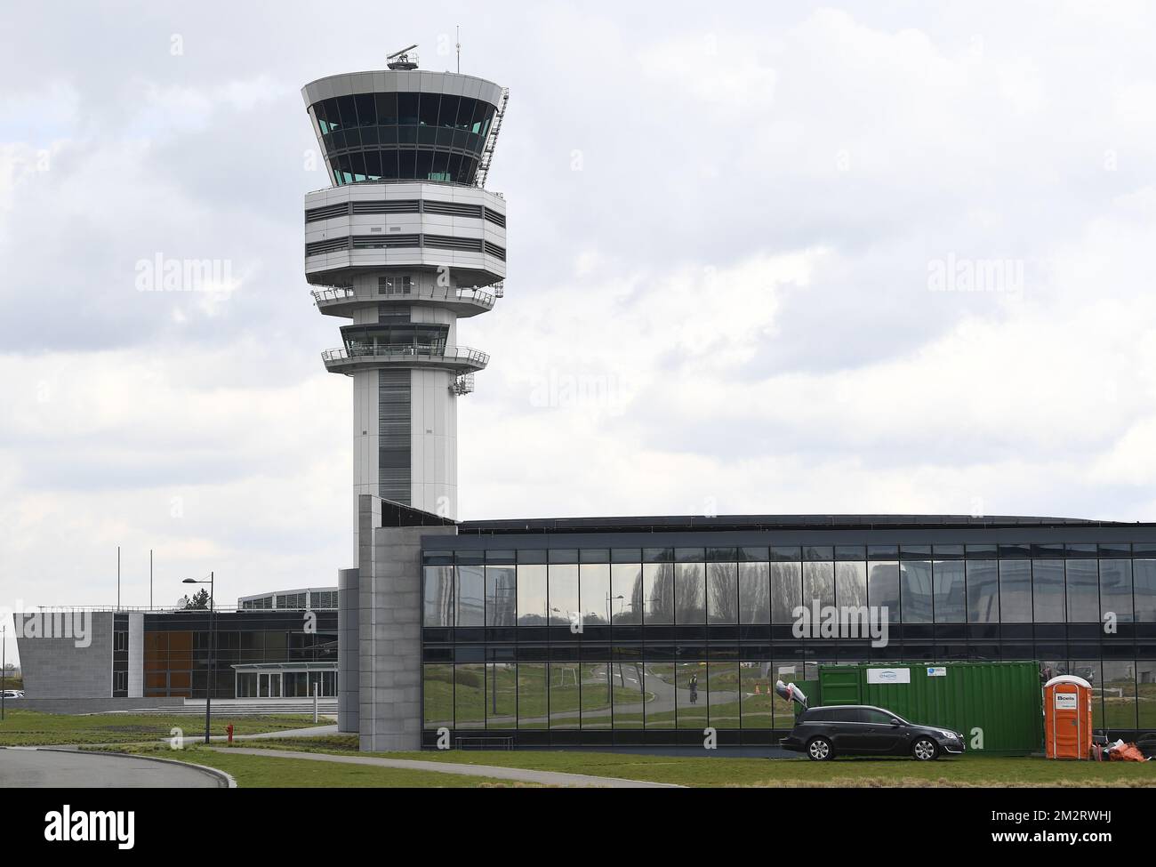 Illustration picture shows the skeyes control tower before a press ...