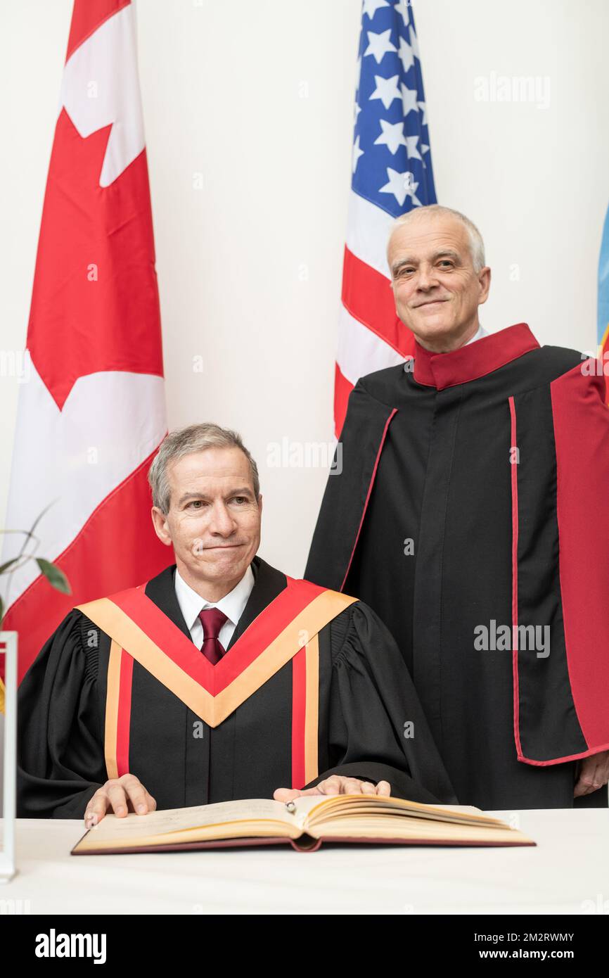 Professor dr. Xavier Maldaque pictured during a ceremony for the ...