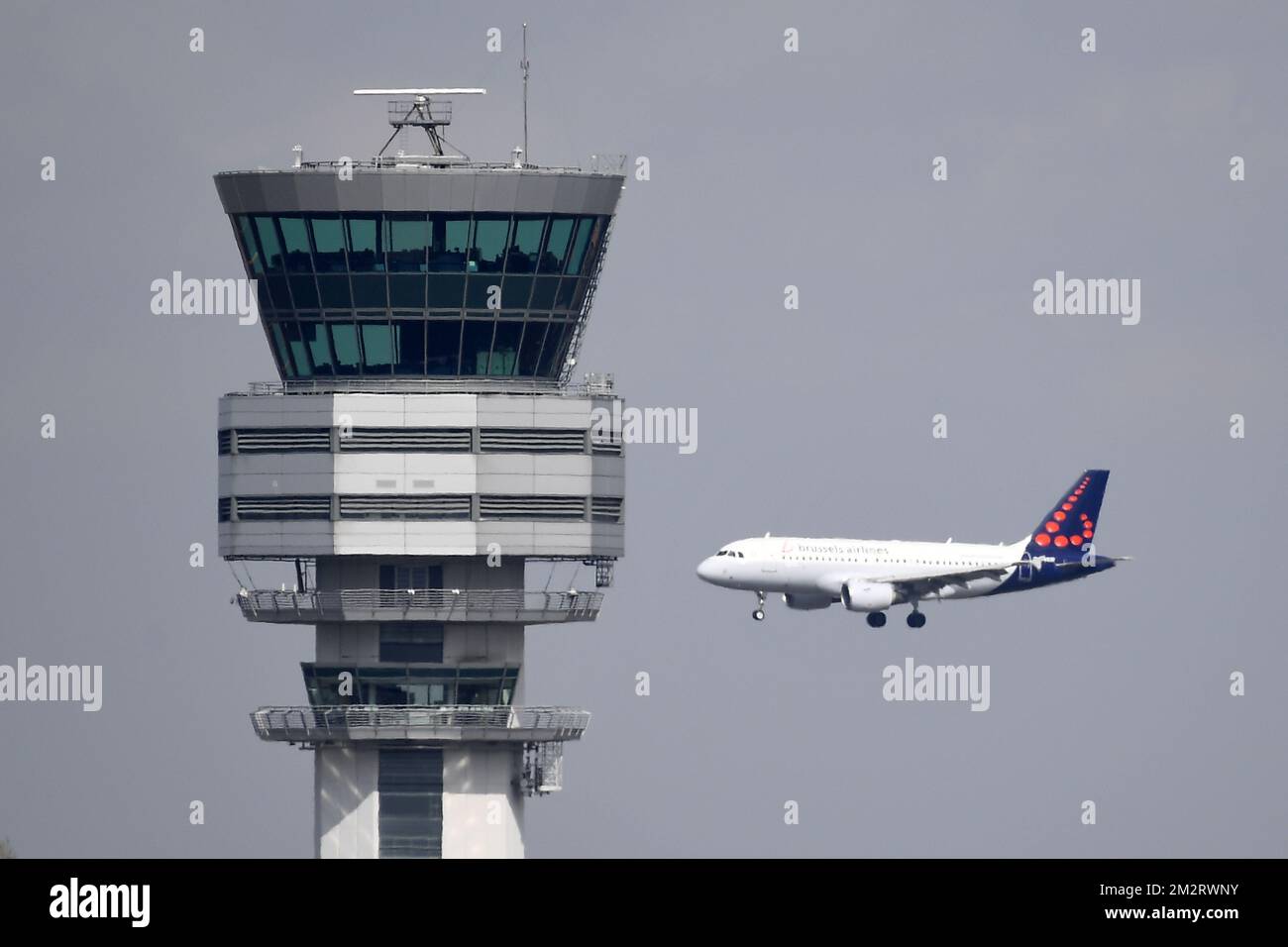 Illustration picture shows the skeyes control tower before a press ...