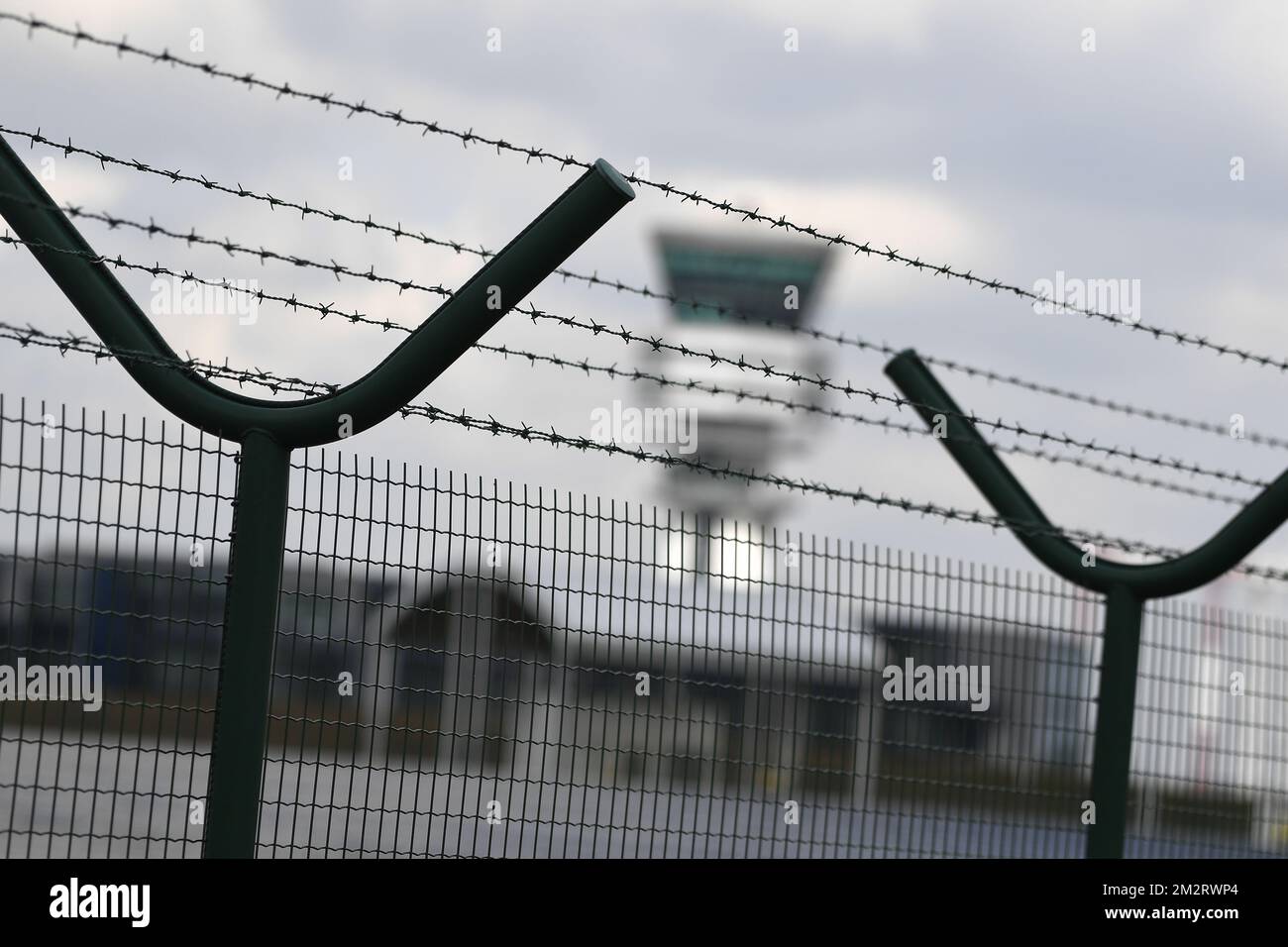 Illustration picture shows the skeyes control tower before a press ...