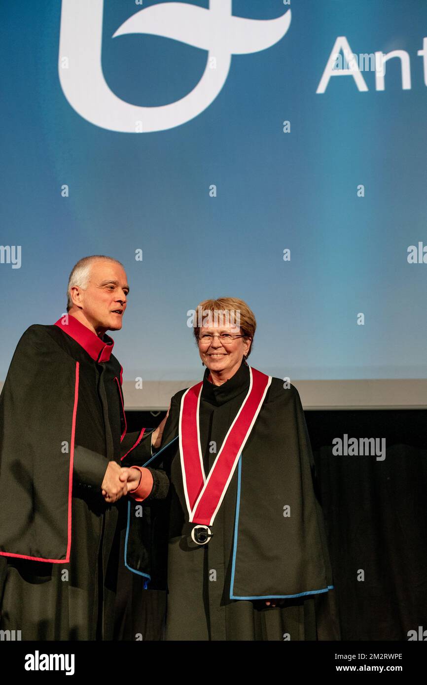 Professor dr. Jane Lubchenco pictured during a ceremony for the Doctors ...