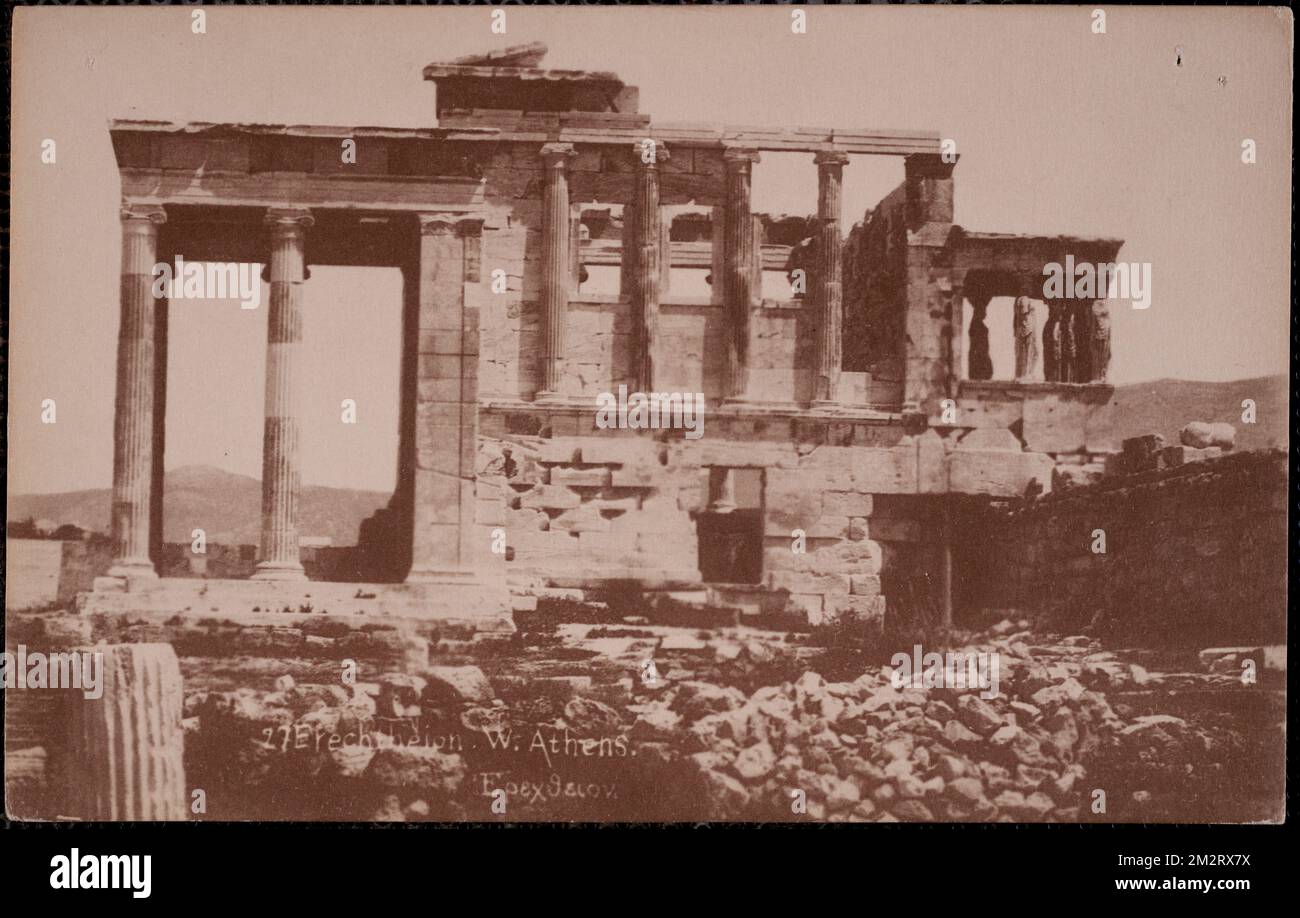Erechtheion. W. Athens. - Ερεχθειον , Greek temples, Archaeological ...
