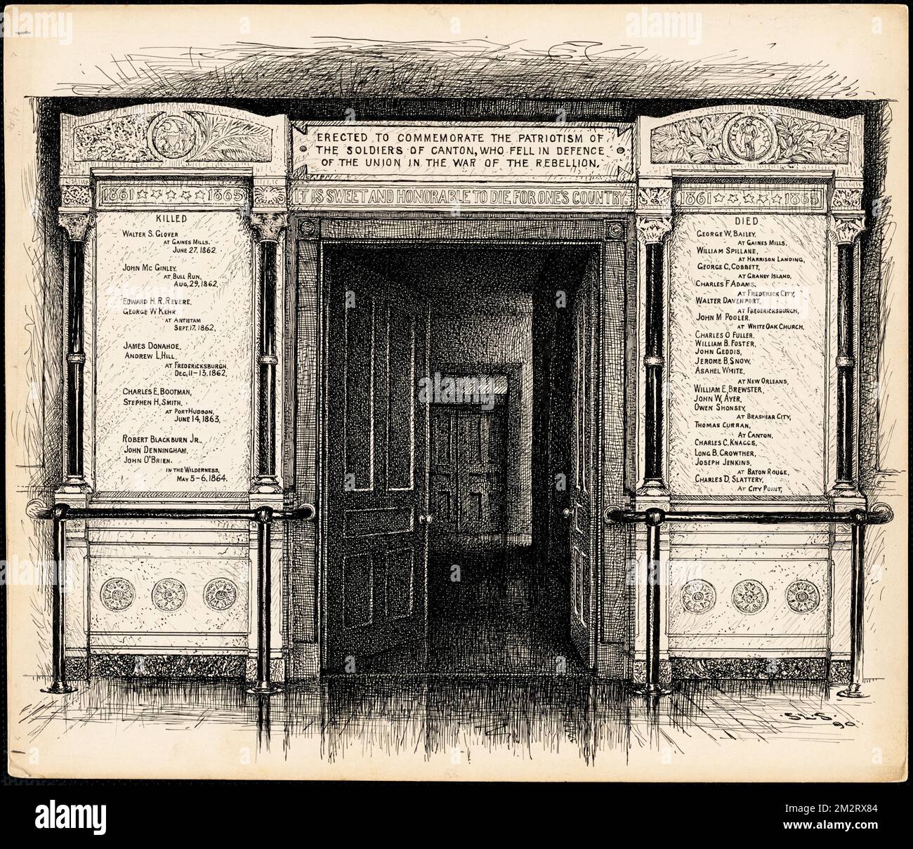 Erected to commemorate the patriotism of the soldiers of Canton, who ...