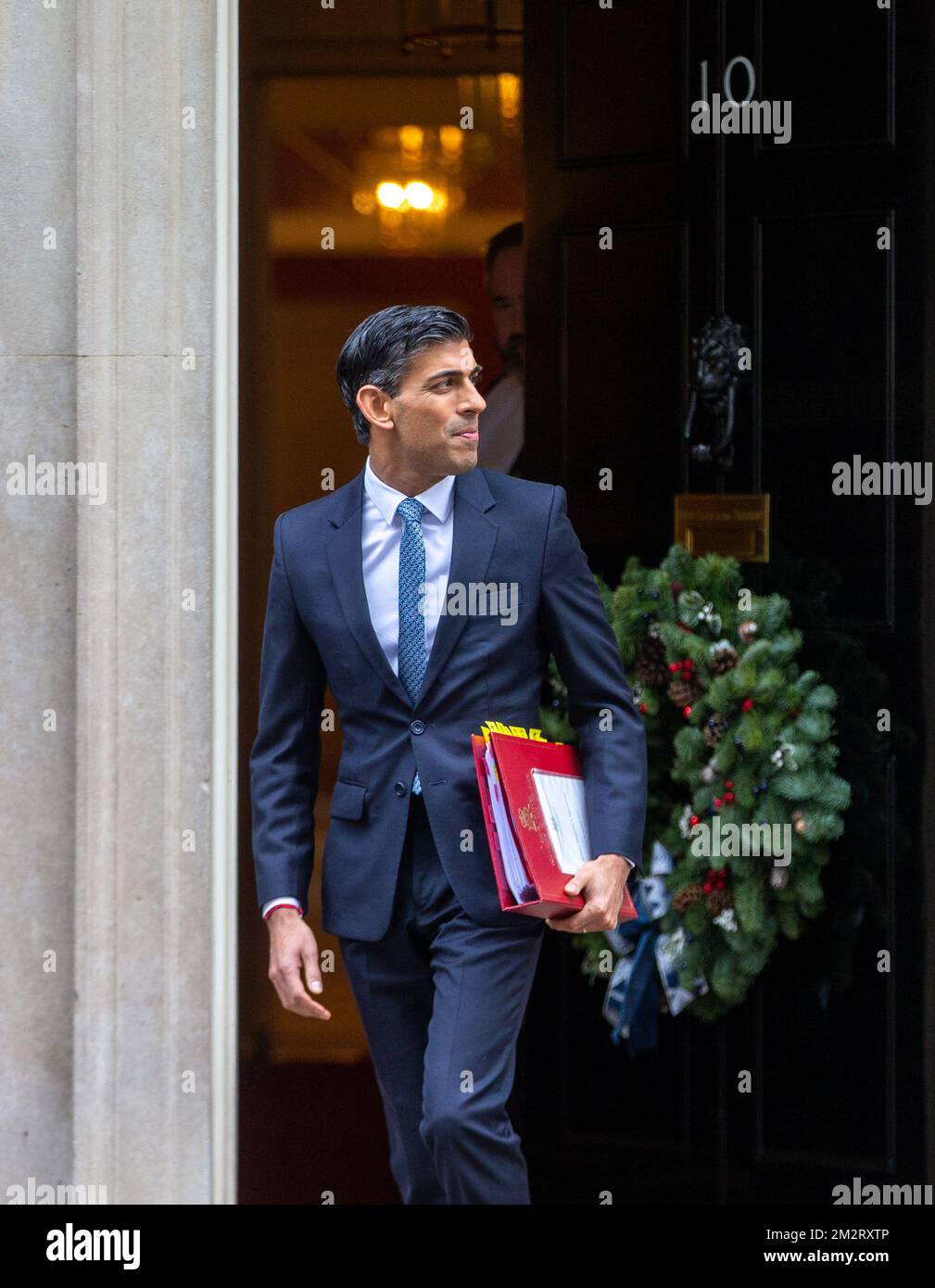 London, England, UK. 14th Dec, 2022. UK Prime Minister RISHI SUNAK leaves 10 Downing Street ...