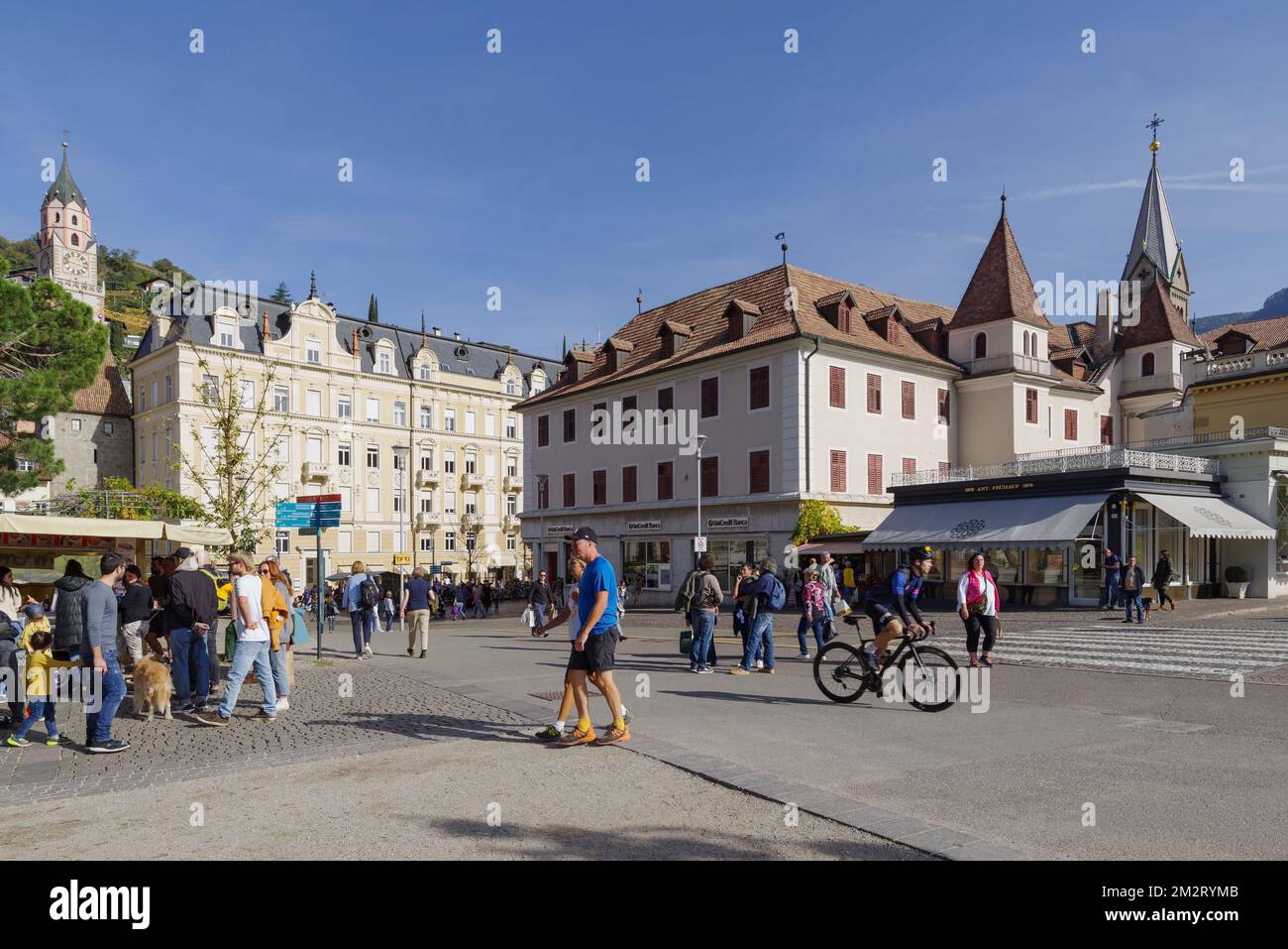 Merano old town, Autonomous Province of Bolzano, South Tyrol, Northern ...