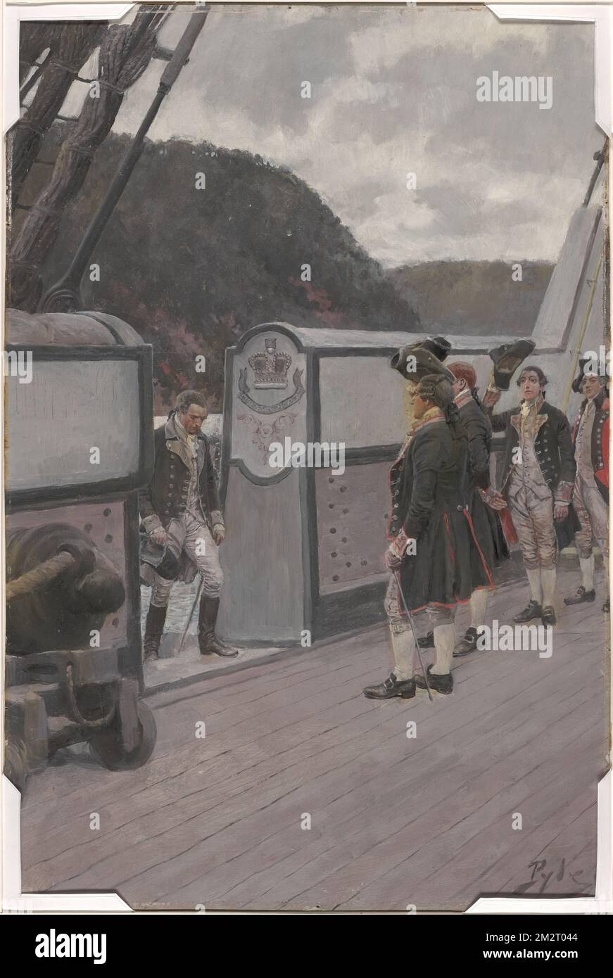 The escape of Arnold on the British Sloop-of-War 'Vulture' , Military ...