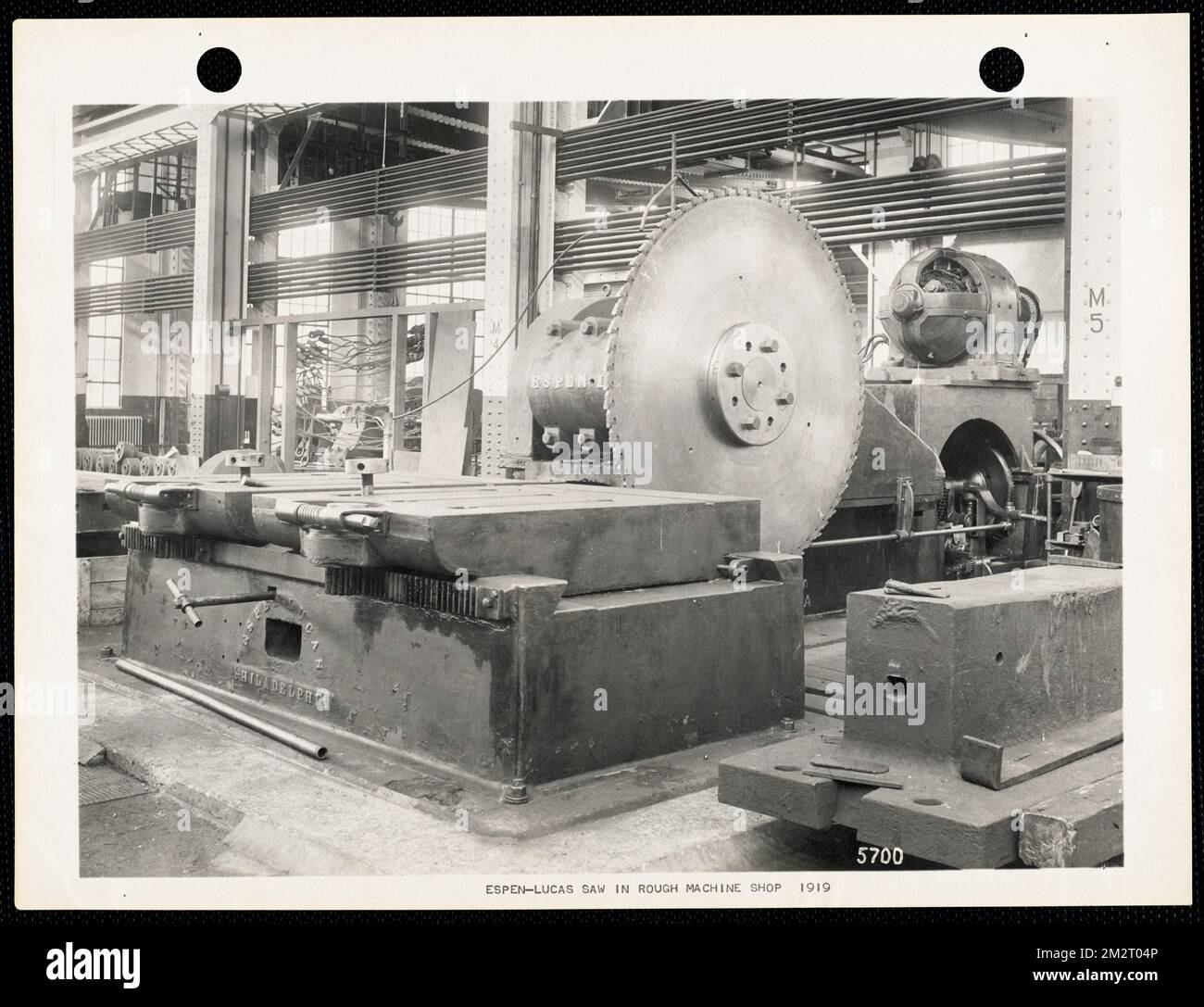 Espen-Lucas saw in rough machine shop , Armories, Ordnance industry ...