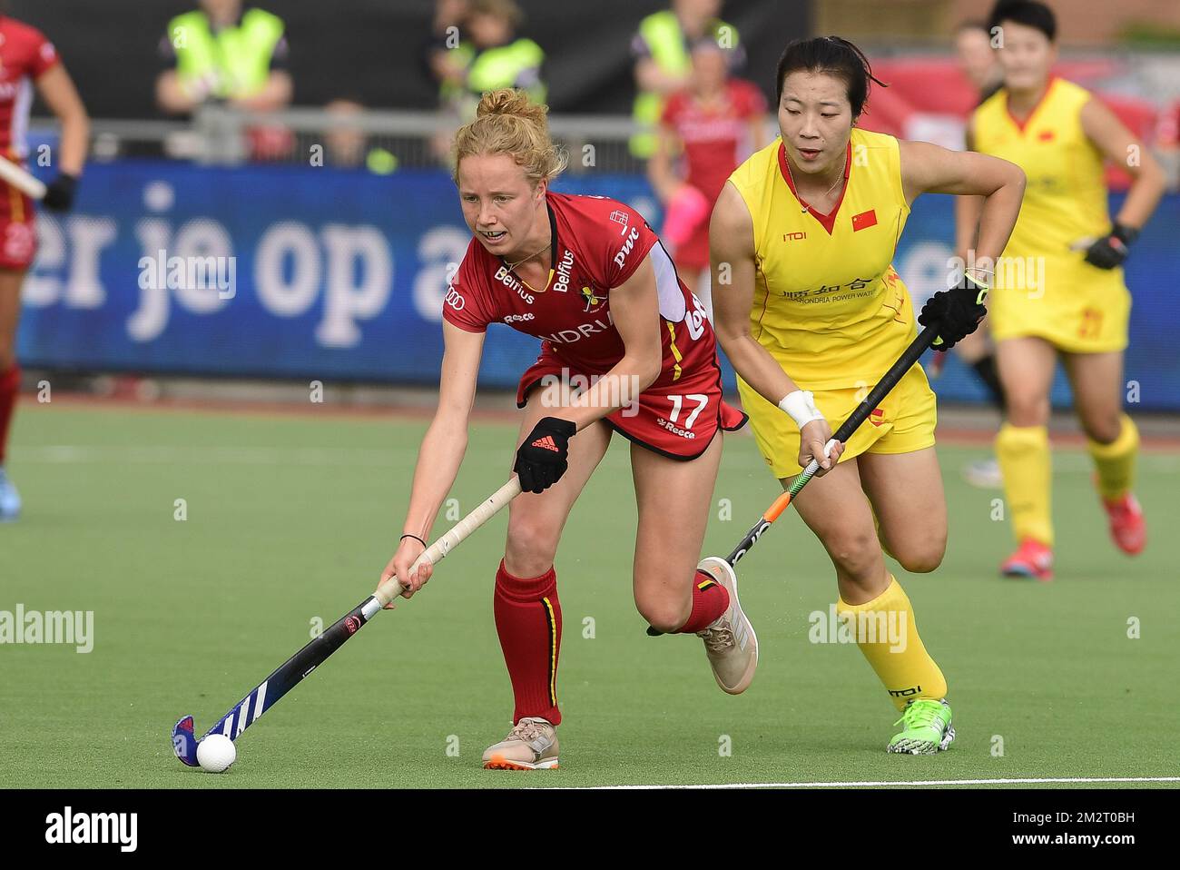 Belgium's Michelle Struijk pictured in action during a hockey game ...