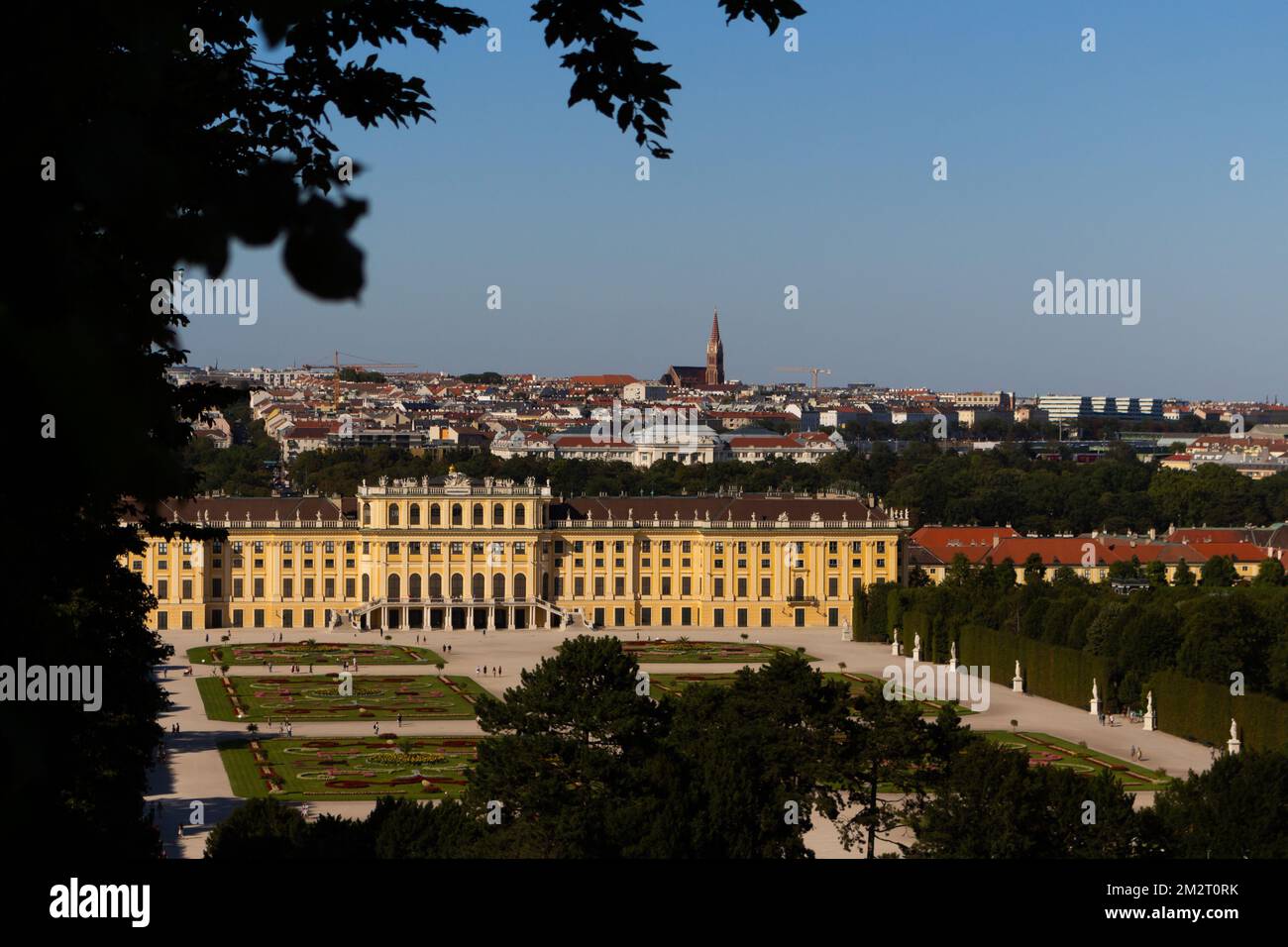 Vienna, Austria - August 18, 2019: Schonbrunn palace was the main ...