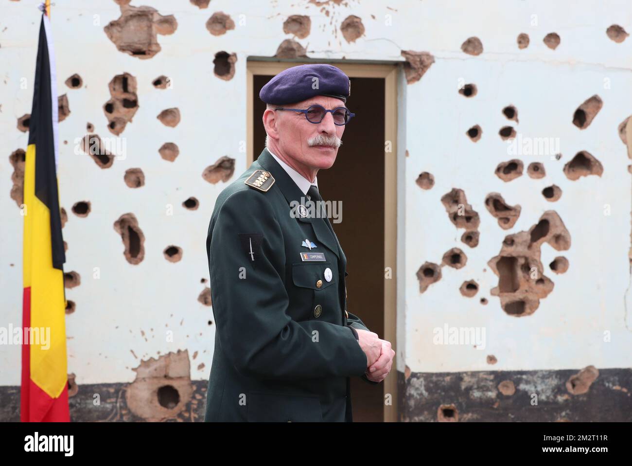 Chief of Defence General Marc Compernol pictured at a commemoration on ...