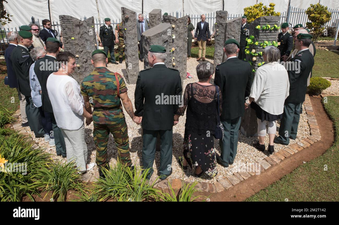 Illustration picture shows a commemoration on the 'Camp Kigali' site ...