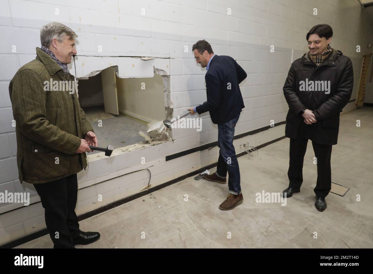MIVB-STIB CEO Brieuc de Meeus, Brussels region Minister of Transport ...