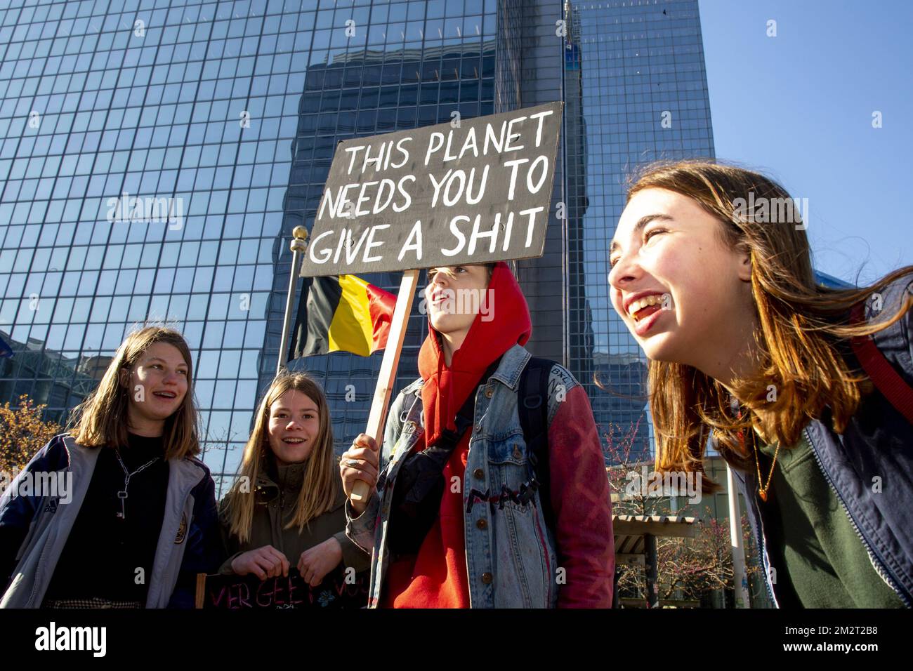 Students pictured during the 13th edition of the student strike action ...