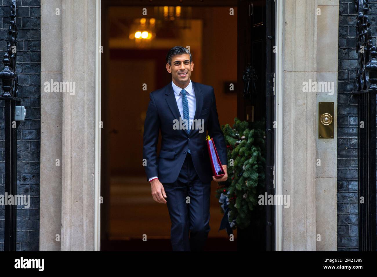 London, England, UK. 14th Dec, 2022. UK Prime Minister RISHI SUNAK leaves 10 Downing Street ...