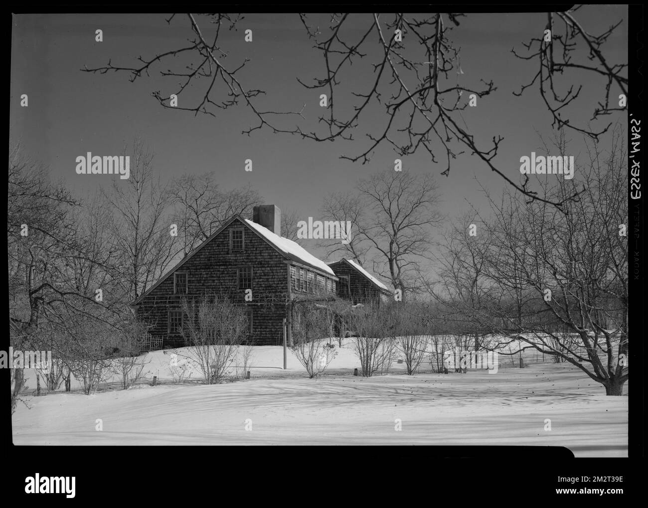 Essex, snow , Architecture, Dwellings, Snow. Samuel Chamberlain ...