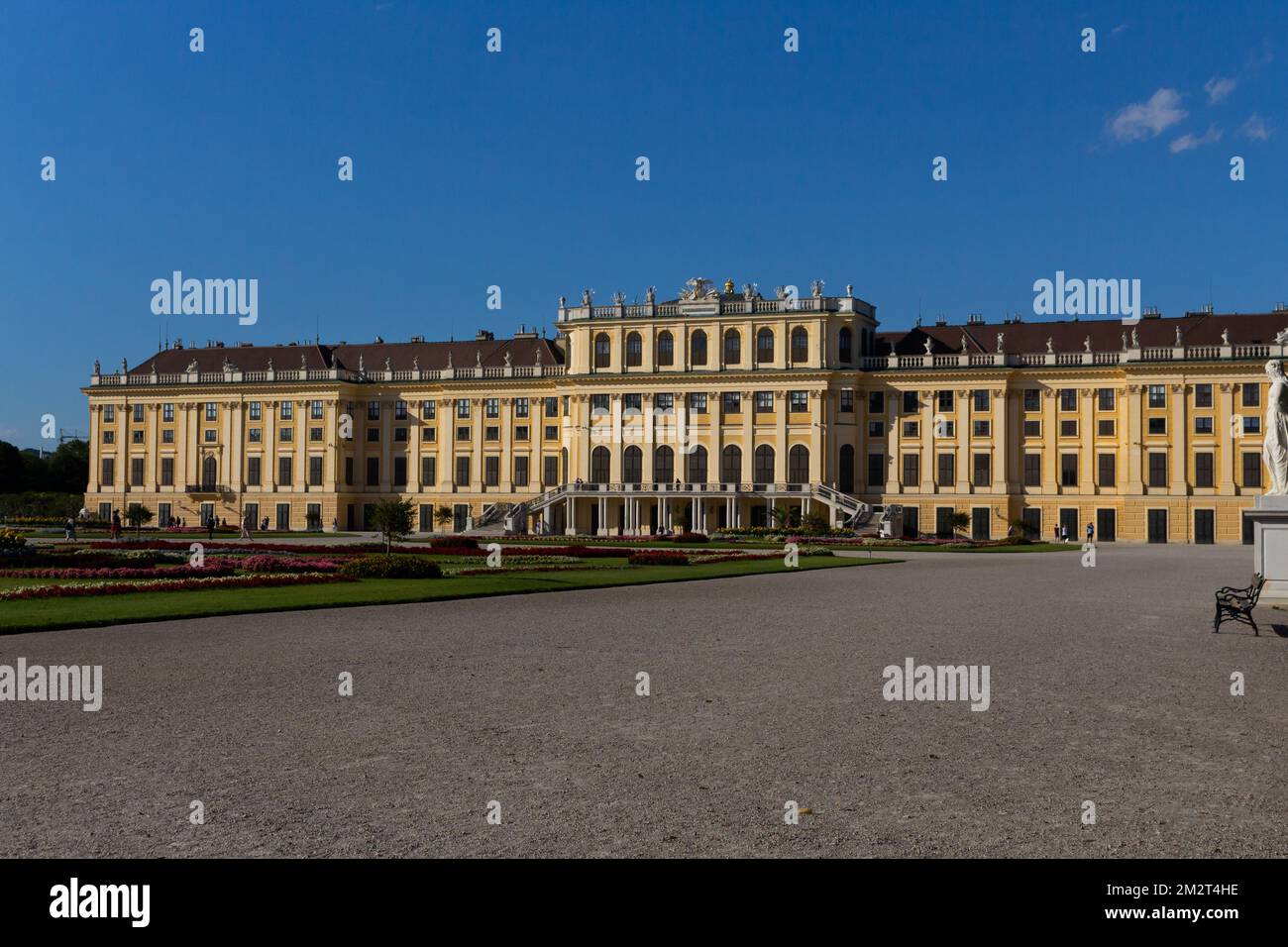 Vienna, Austria - August 18, 2019: Schonbrunn palace was the main ...