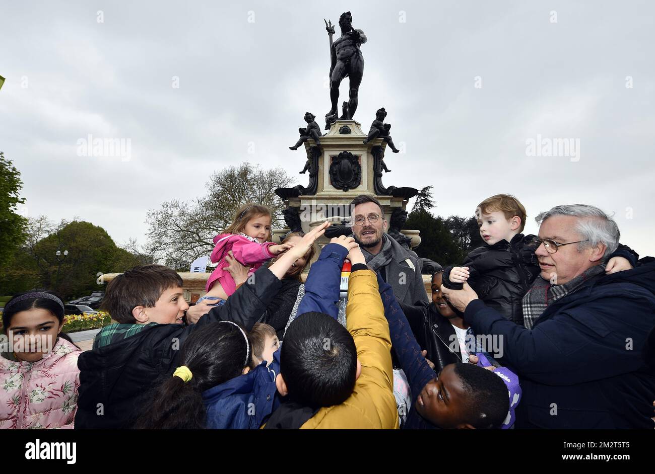 Brussels city alderwoman Ans Persoons and Brussels region Minister of ...