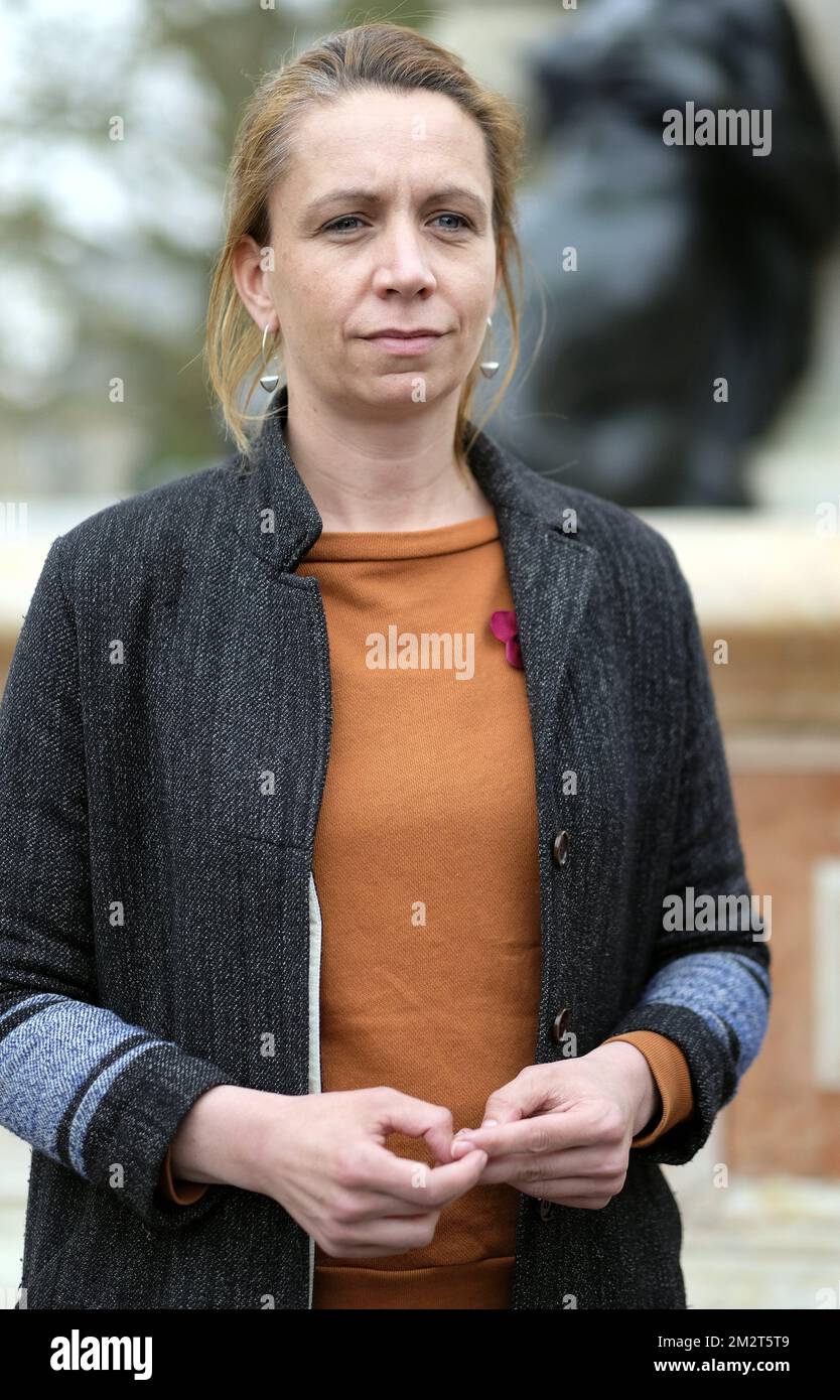 Brussels city alderwoman Ans Persoons pictured at the inauguration of ...