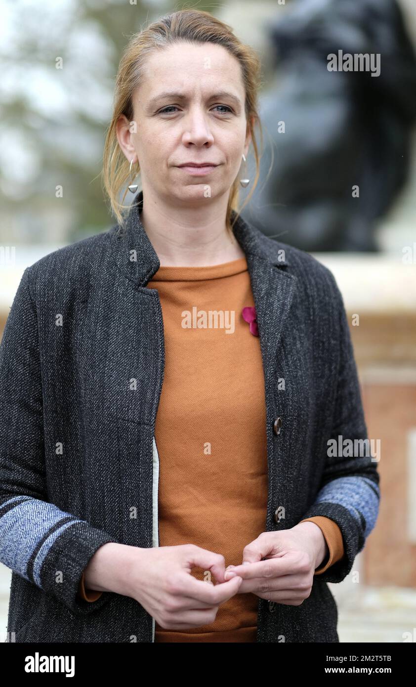 Brussels city alderwoman Ans Persoons pictured at the inauguration of ...