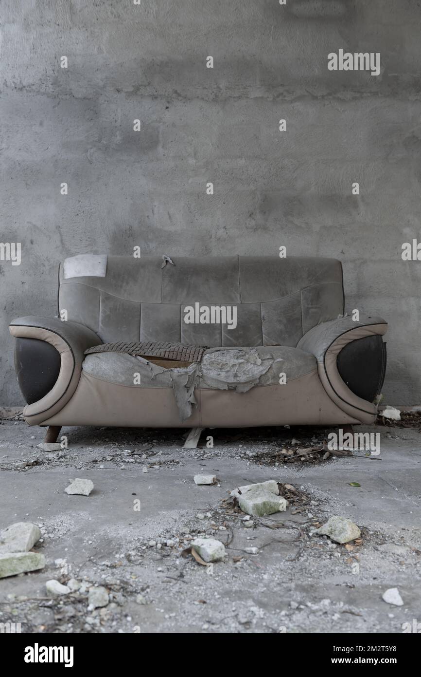 Damaged sofa hi-res stock photography and images - Alamy