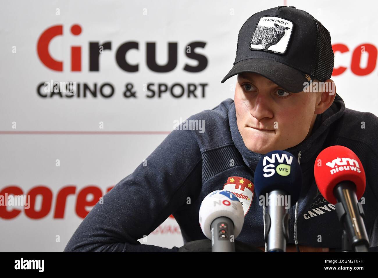 Dutch Mathieu Van der Poel of Corendon-Circus a press conference of ...
