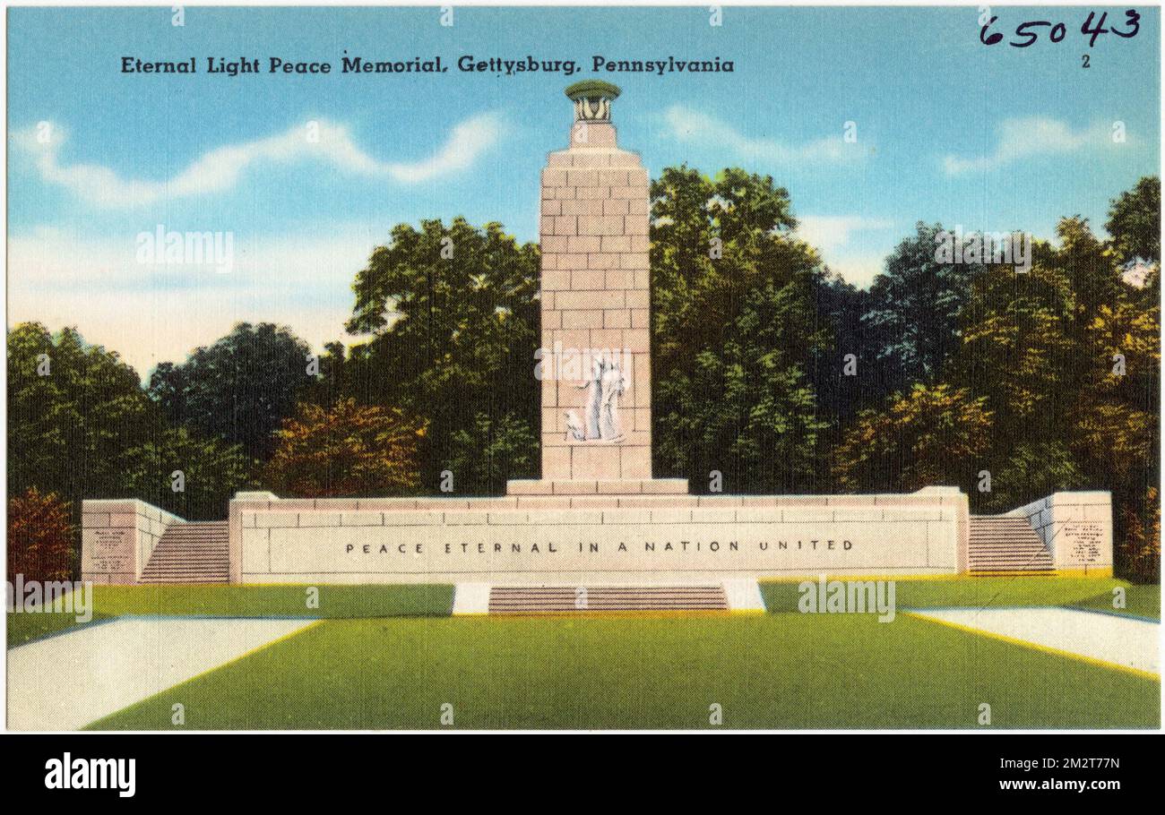 Gettysburg eternal light peace memorial hi-res stock photography and ...