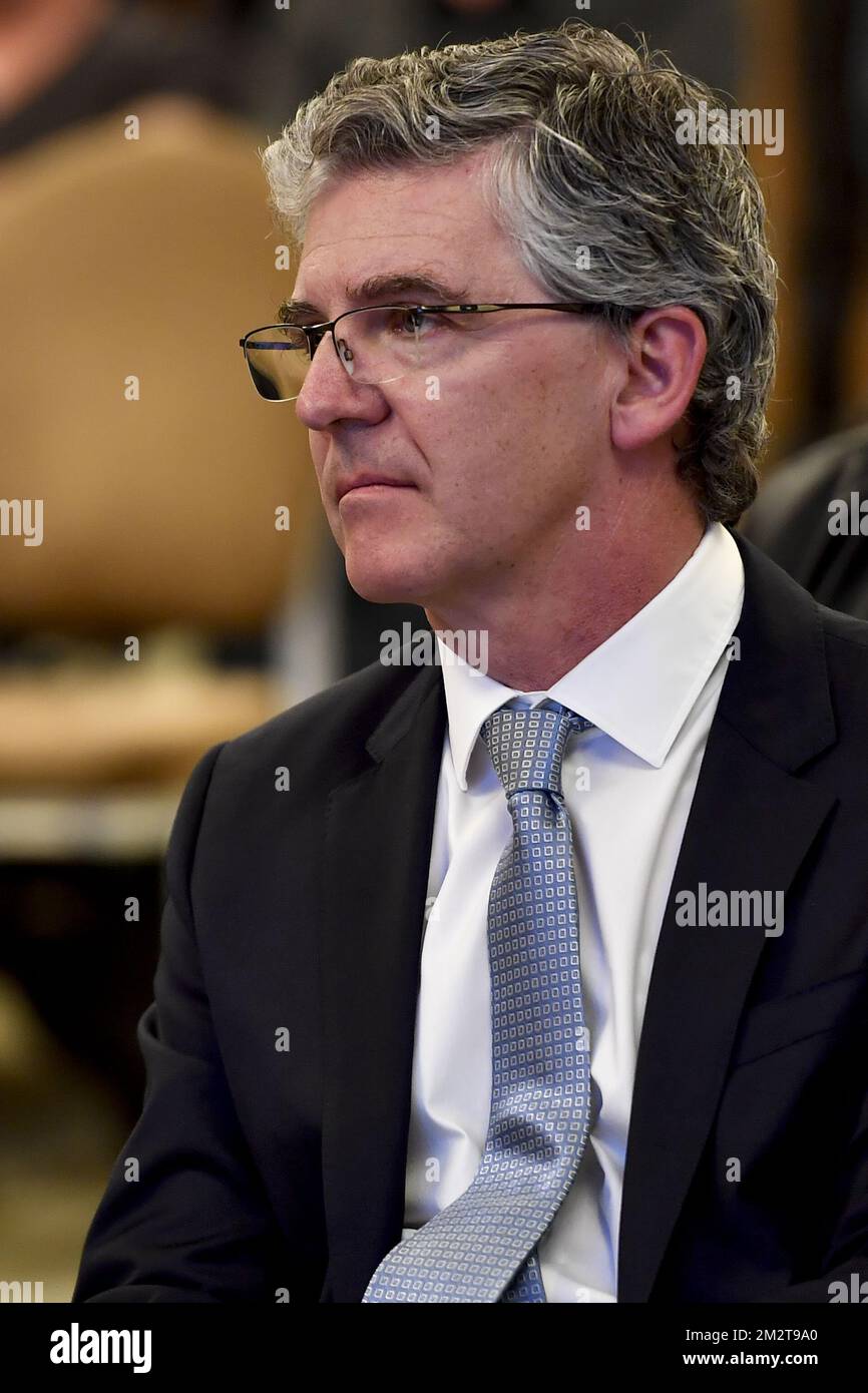 Jan Van Hool pictured during the press presentation of the first ...