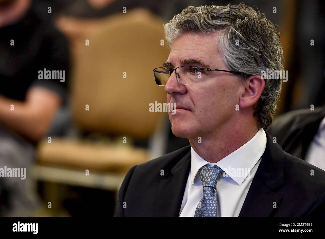 Jan Van Hool pictured during the press presentation of the first ...