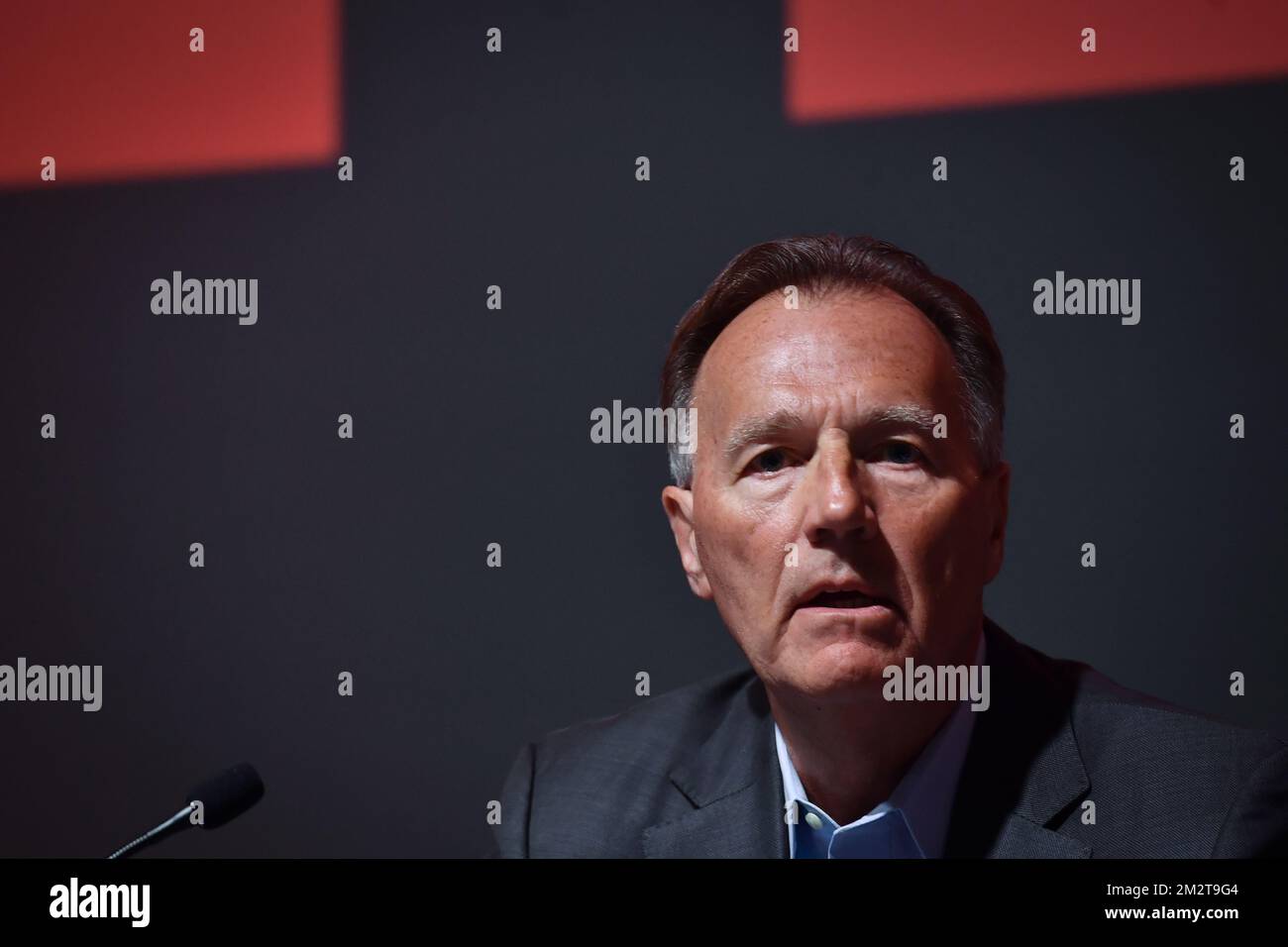 New AB Inbev chairperson Martin J. Barrington pictured during a press ...