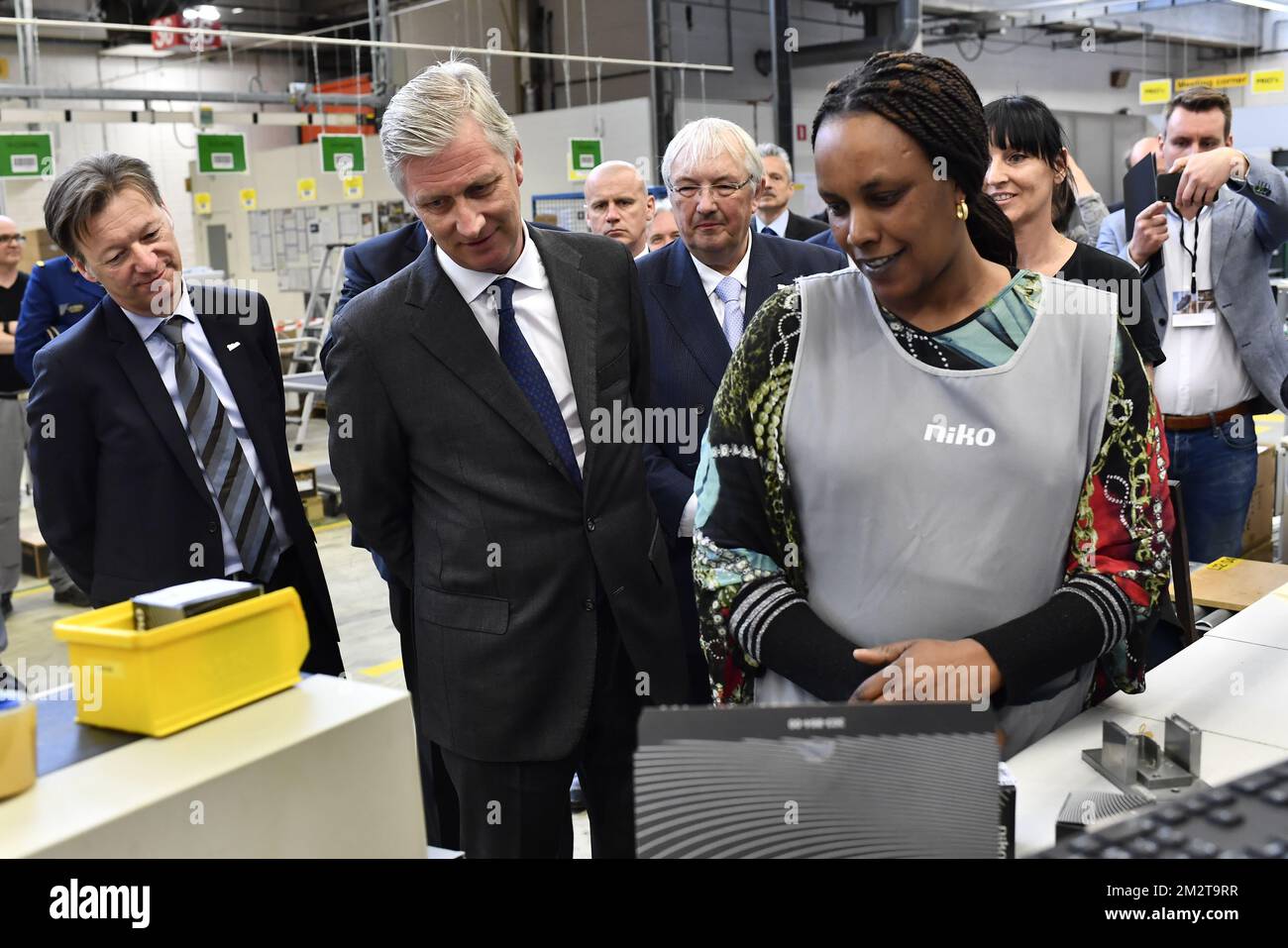 King Philippe - Filip of Belgium pictured during a visit of the King to ...