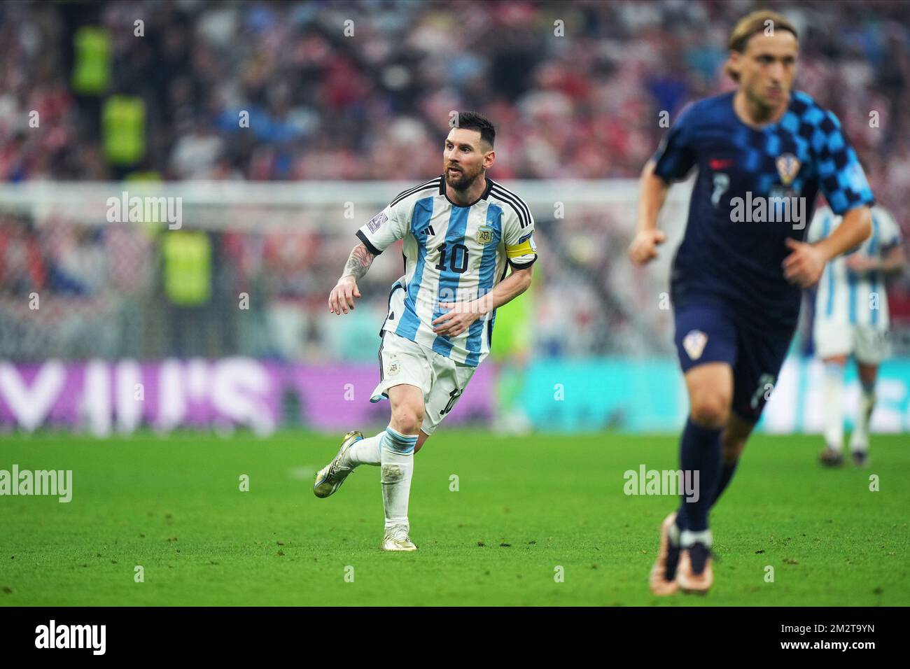 Lionel Messi of Argentina during the FIFA World Cup Qatar 2022 match ...