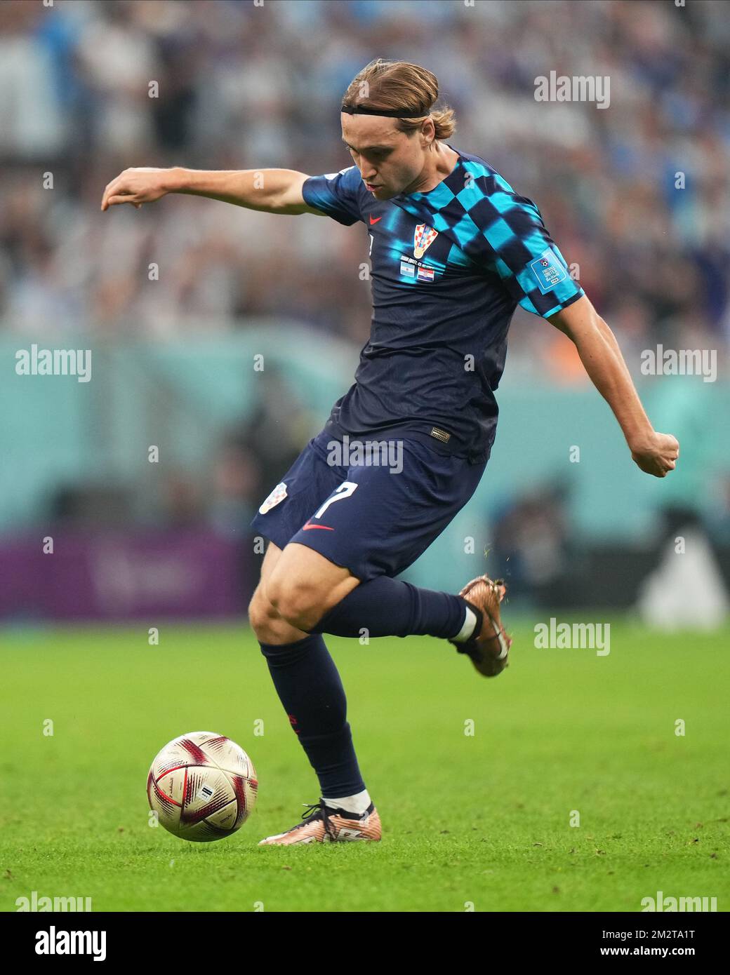 Lovro Majer of Croatia during the FIFA World Cup Qatar 2022 match, Semi-final between Argentina ...